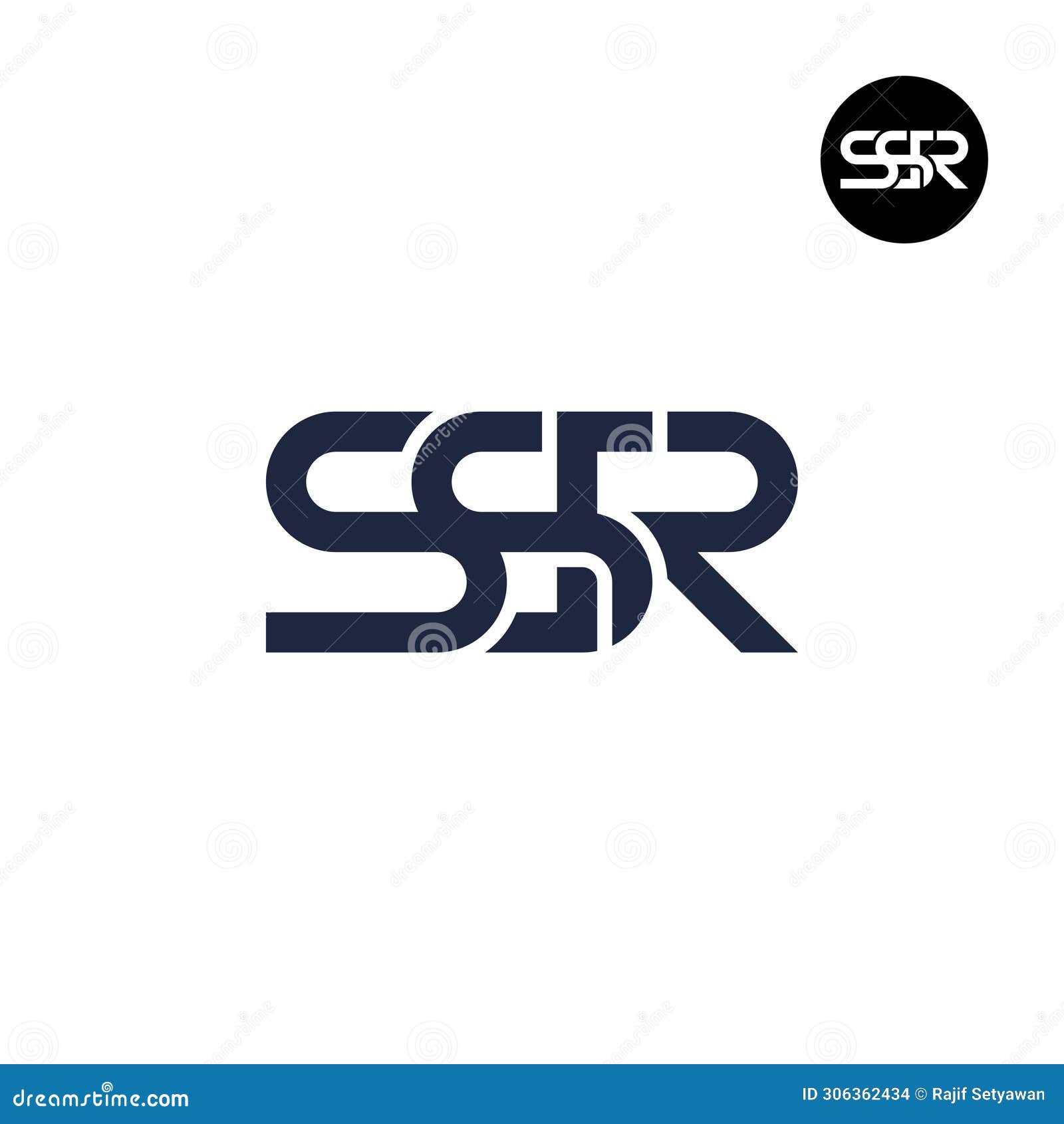Letter SSR Monogram Logo Design Vector Illustration | CartoonDealer.com ...