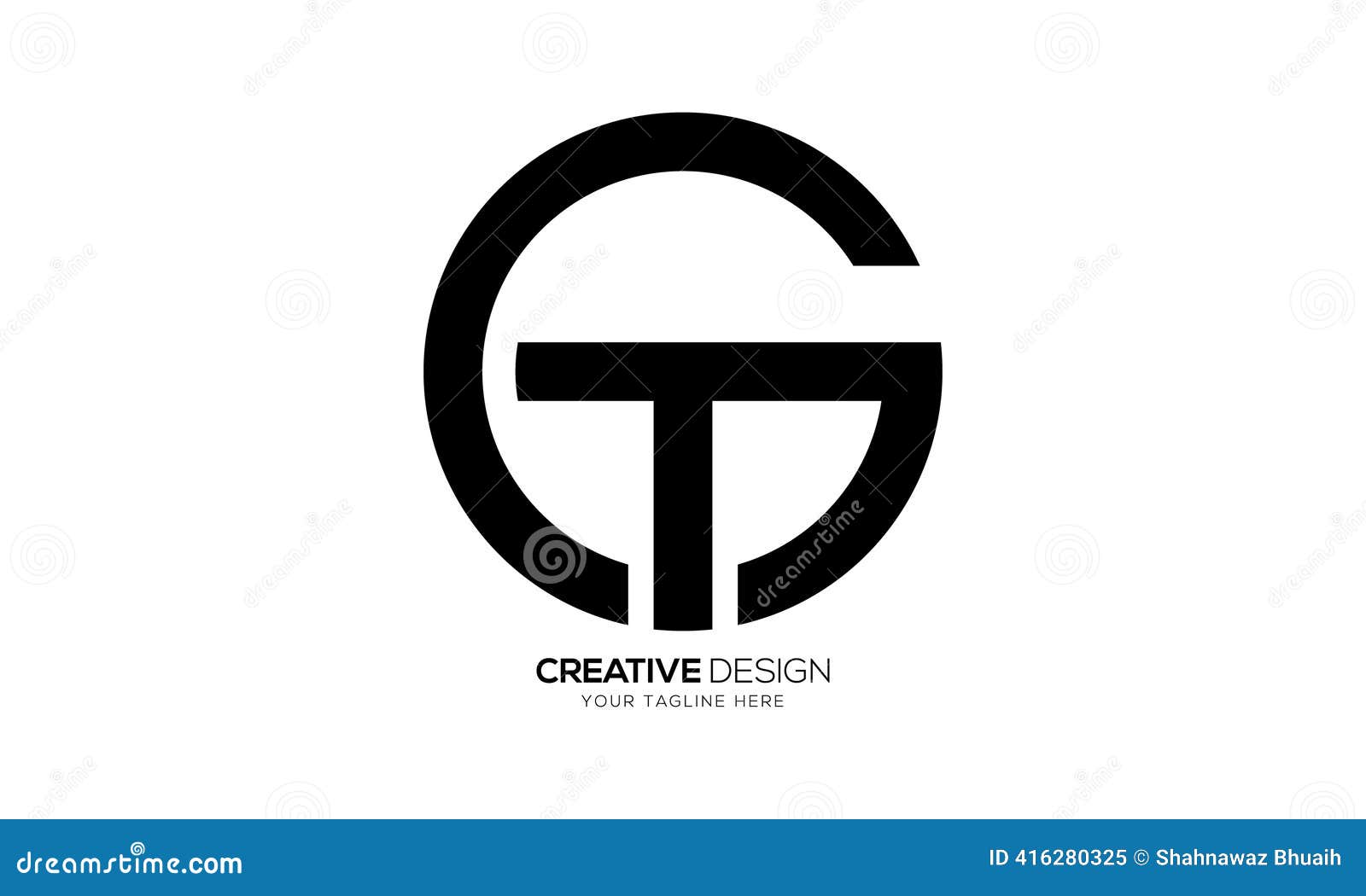 Creative Rounded Initial Letters ZIM Logo Vector Illustration ...