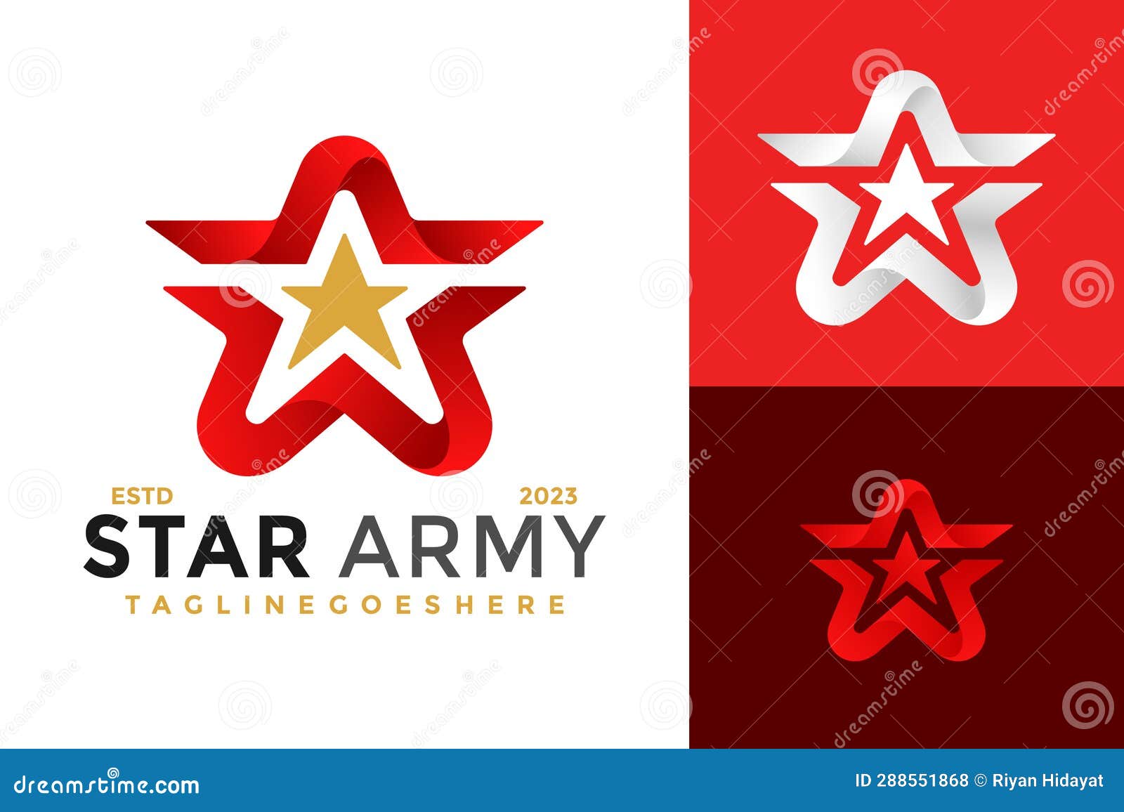 Letter a Star Army Logo Design Vector Symbol Icon Illustration Stock ...