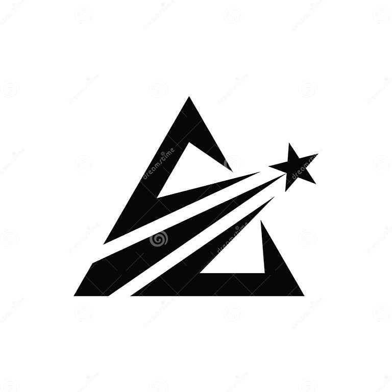 Letter a with Star Logo Design Template Stock Image - Image of font ...