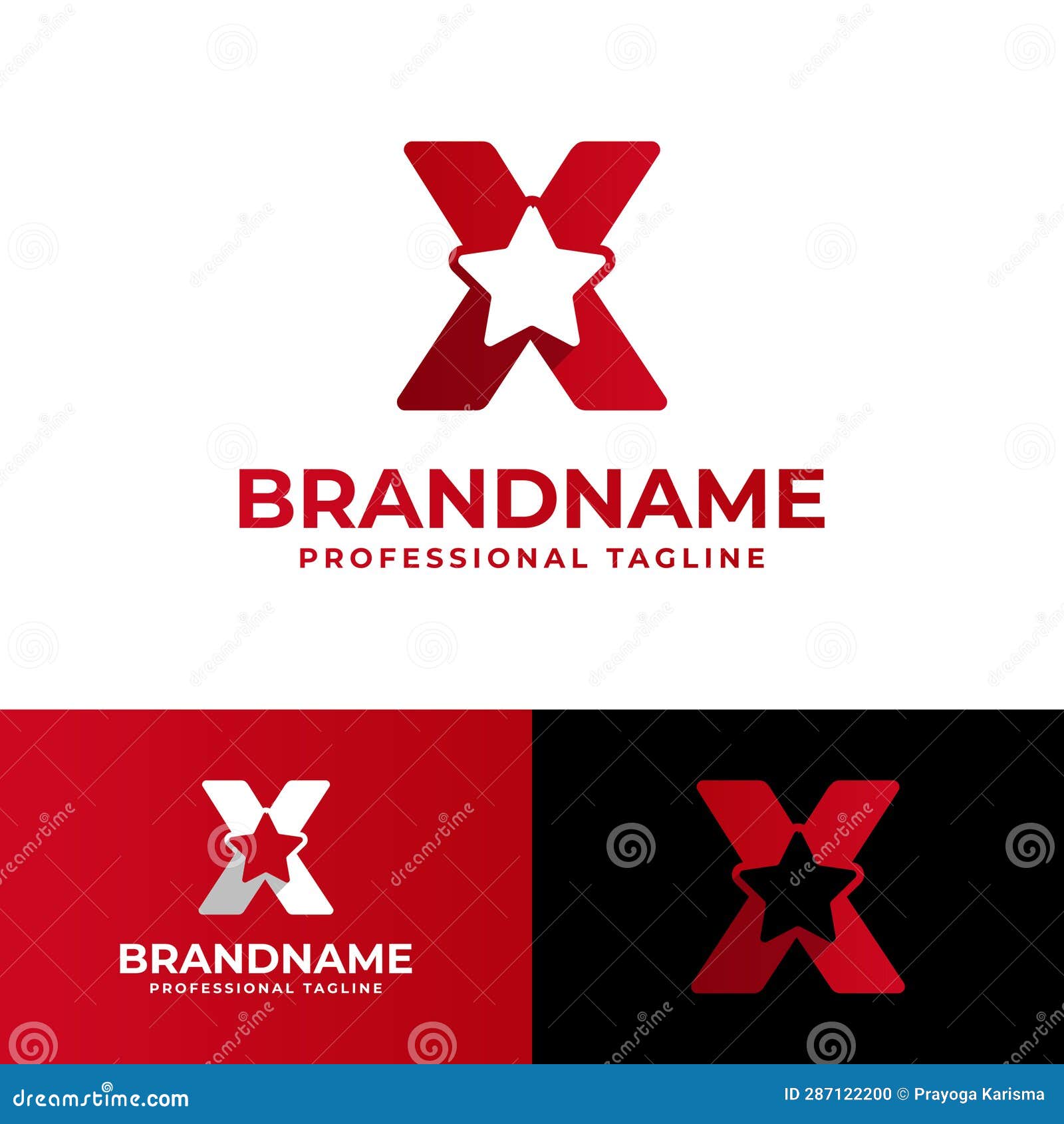 Letter X Star Logo, Suitable for Business Related To Star with X ...