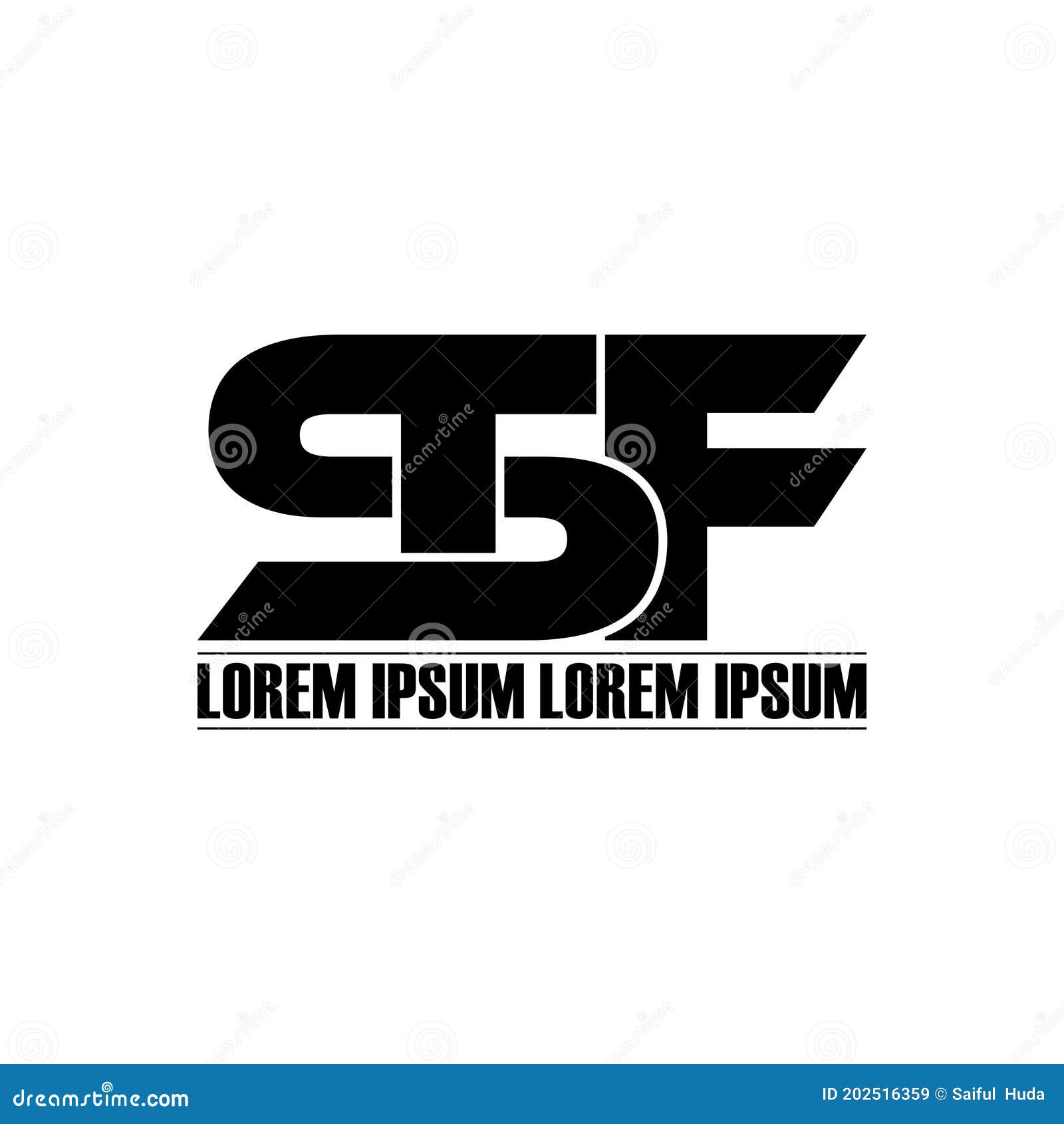 Letter STF Simple Monogram Logo Icon Design. Stock Vector ...