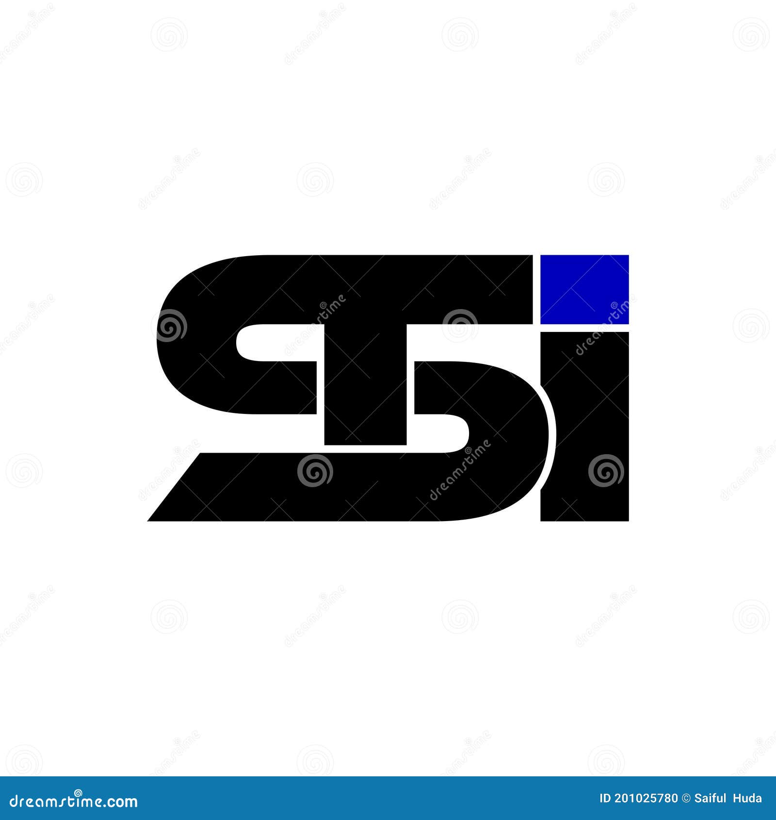 Letter STI Simple Monogram Logo Icon Design. Stock Vector ...