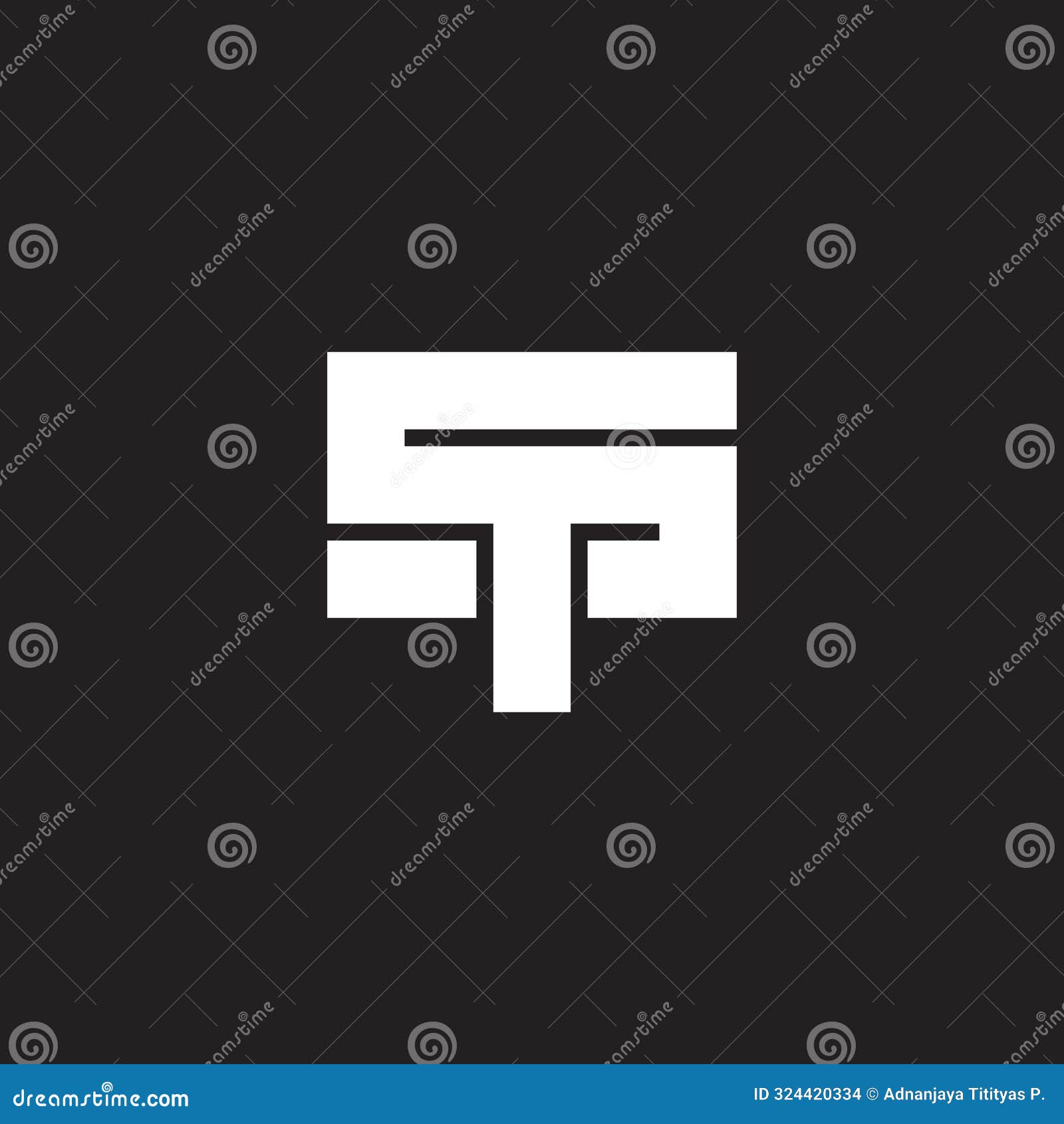 Letter Stp Simple Geometric Lines Simple Logo Vector Stock Vector ...