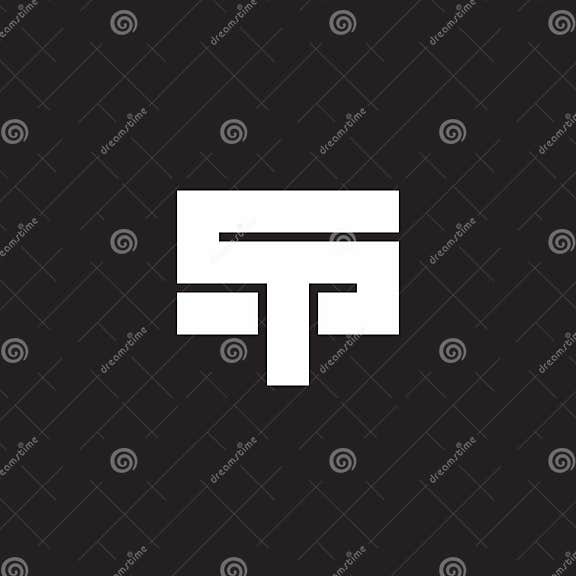 Letter Stp Simple Geometric Lines Simple Logo Vector Stock Vector ...