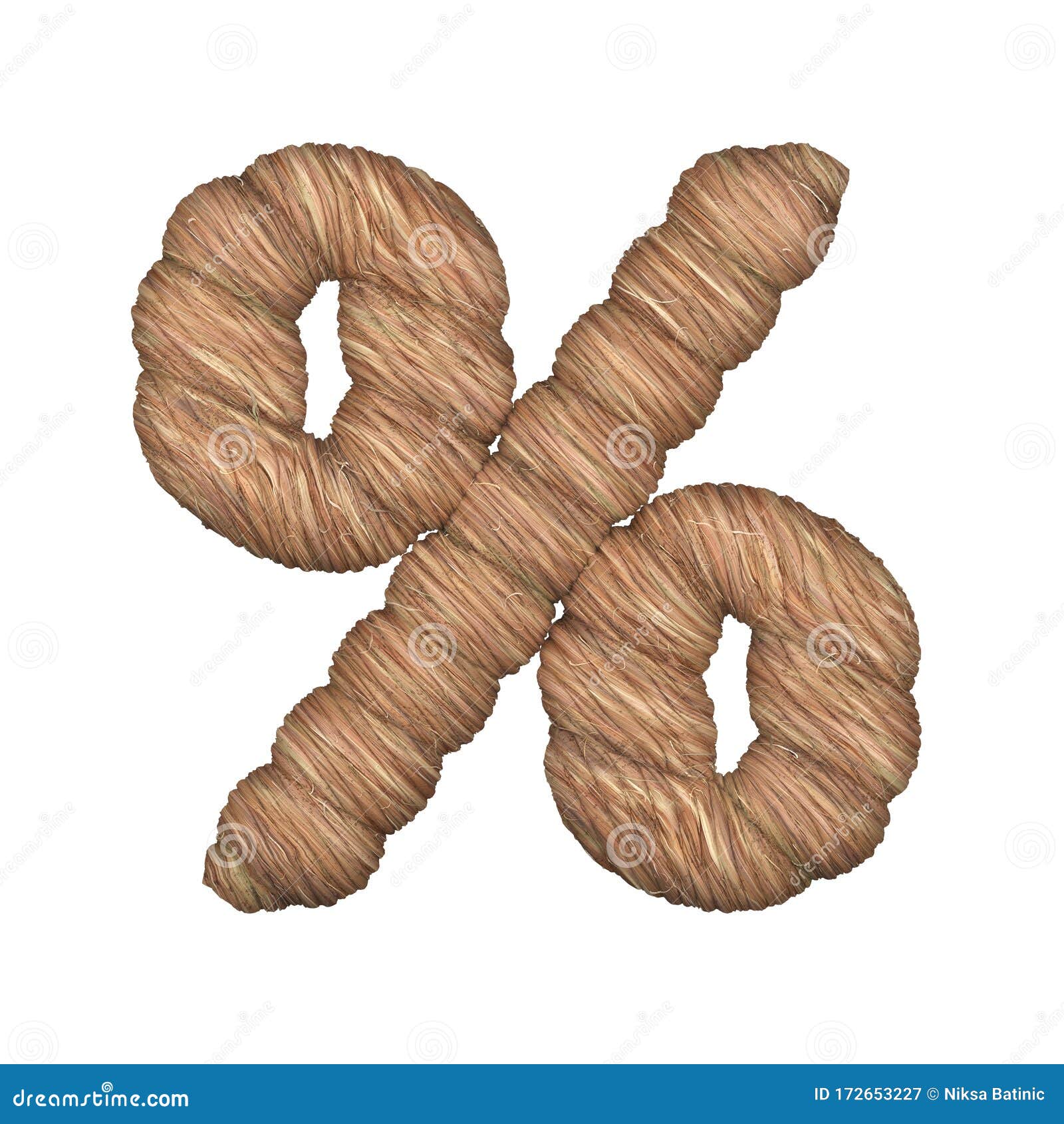 Letter Stylized in the Form of a Rope Stock Illustration - Illustration ...