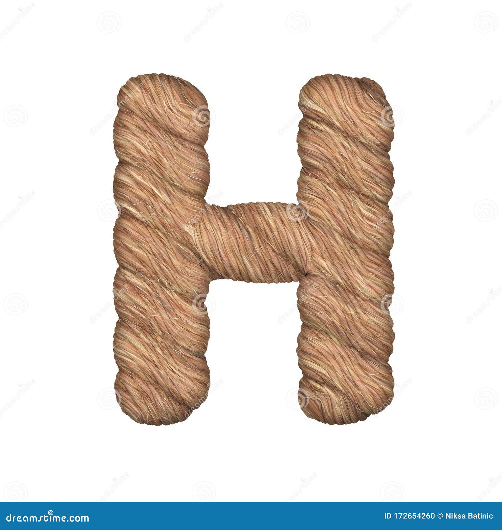 Letter Stylized In The Form Of A Rope Royalty-Free Stock Photography ...