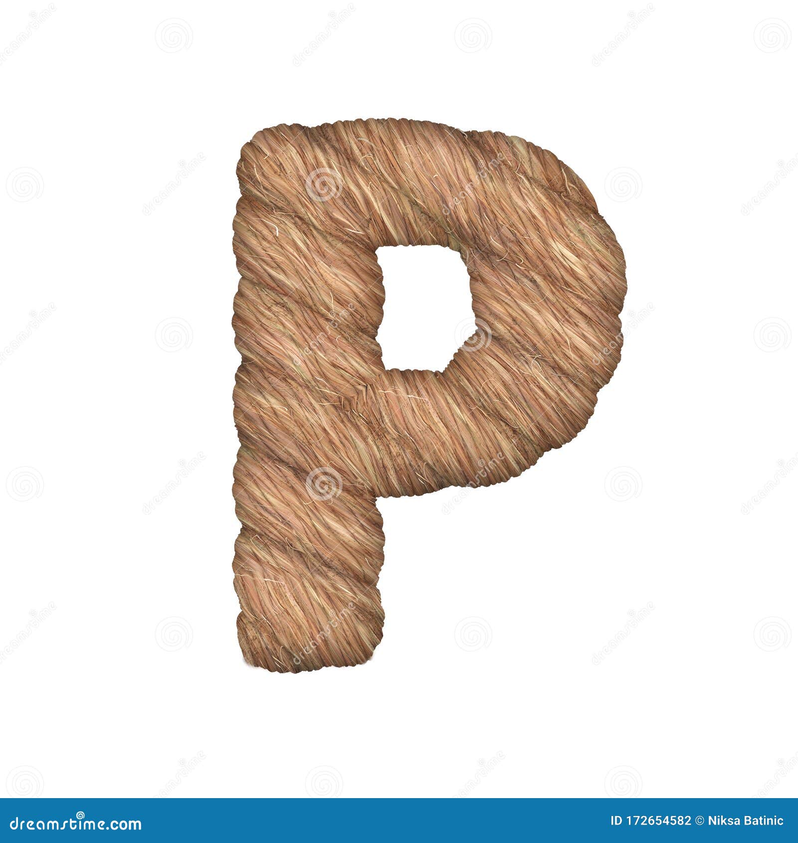 Letter Stylized In The Form Of A Rope Stock Photography | CartoonDealer ...