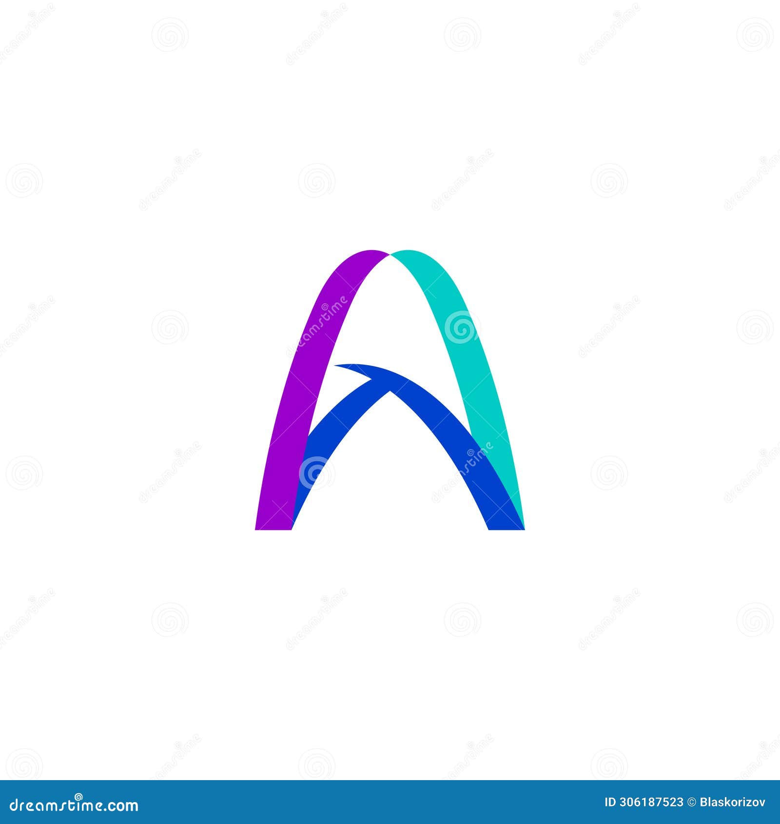 Letter a Stylized Icon Logo Vector Symbol Design Stock Illustration ...