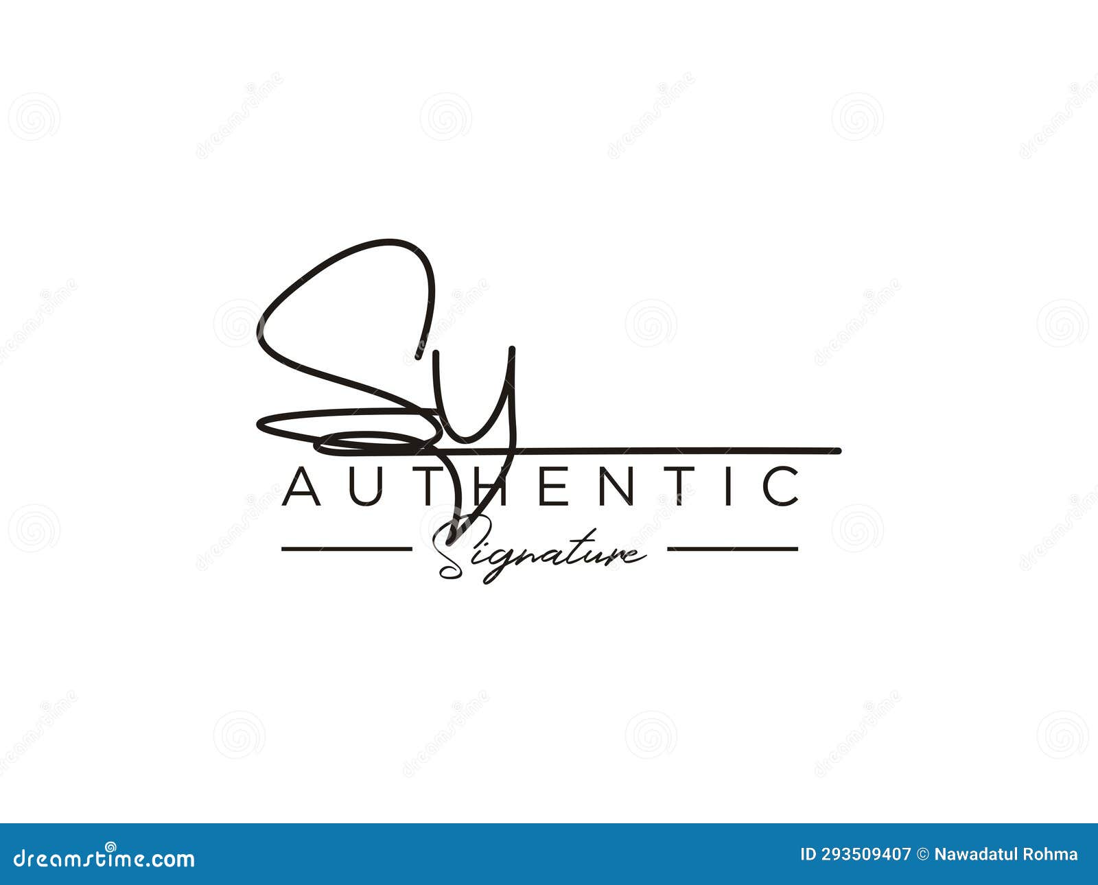 Letter SU Signature Logo Template Vector Stock Vector - Illustration of ...