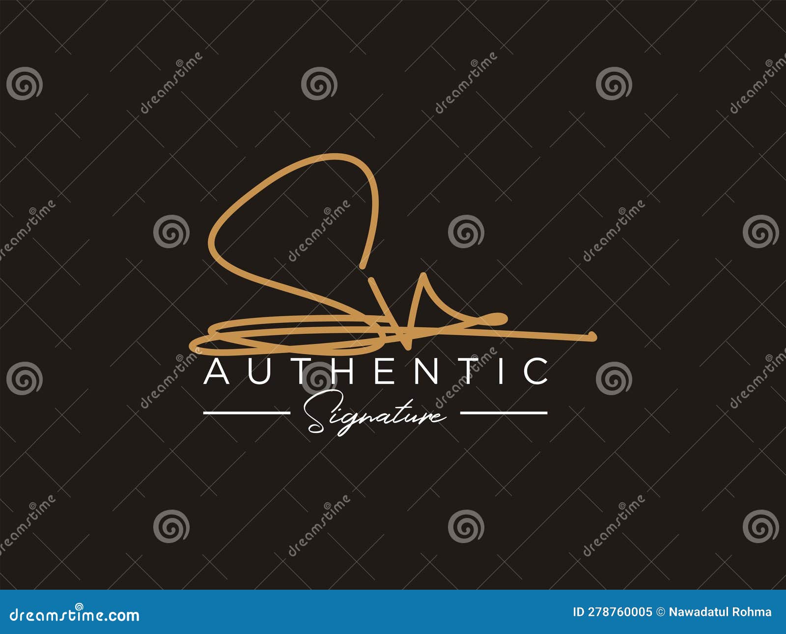 Letter SV Signature Logo Template Vector Stock Vector - Illustration of ...