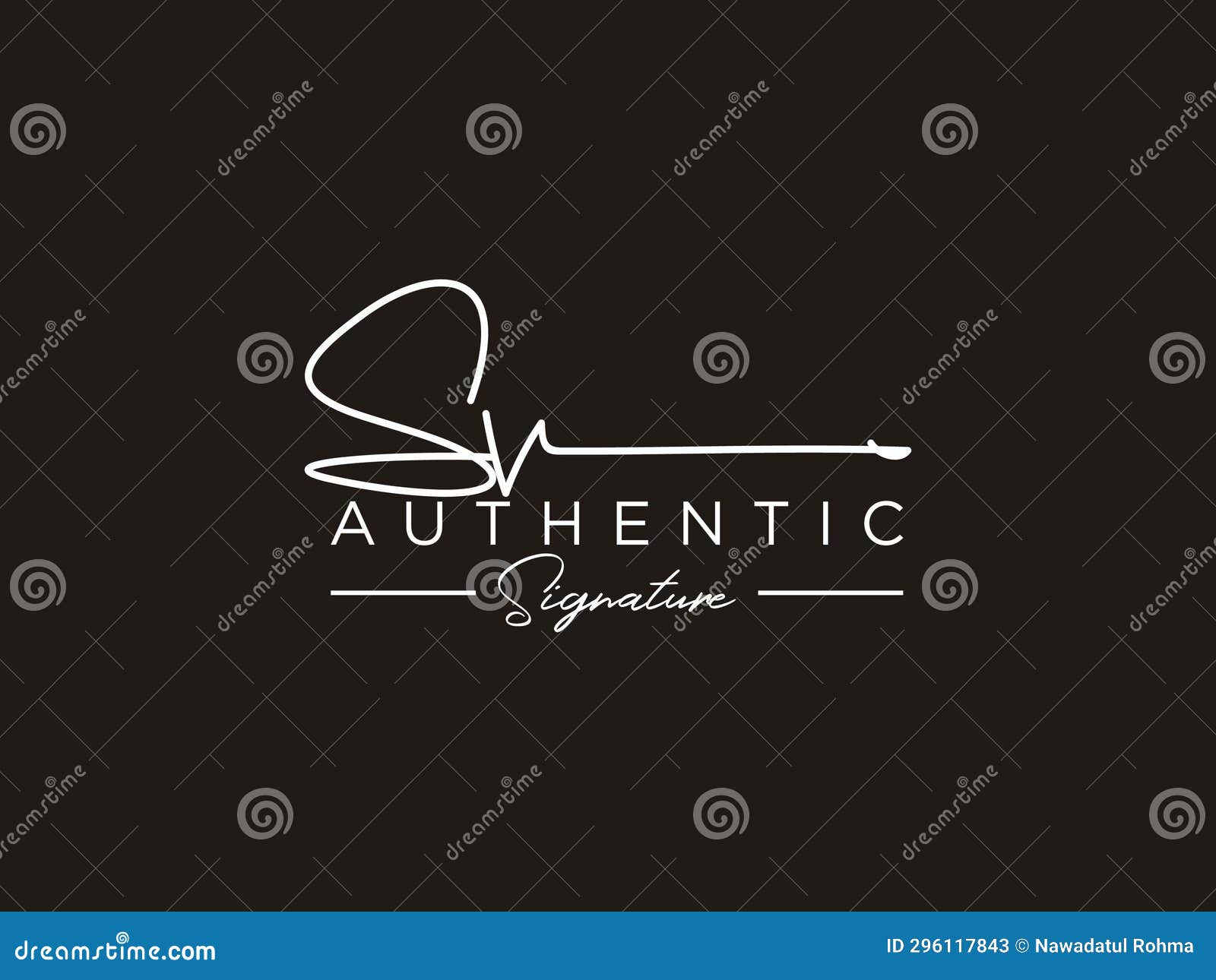 Letter SV Signature Logo Template Vector Stock Vector - Illustration of ...