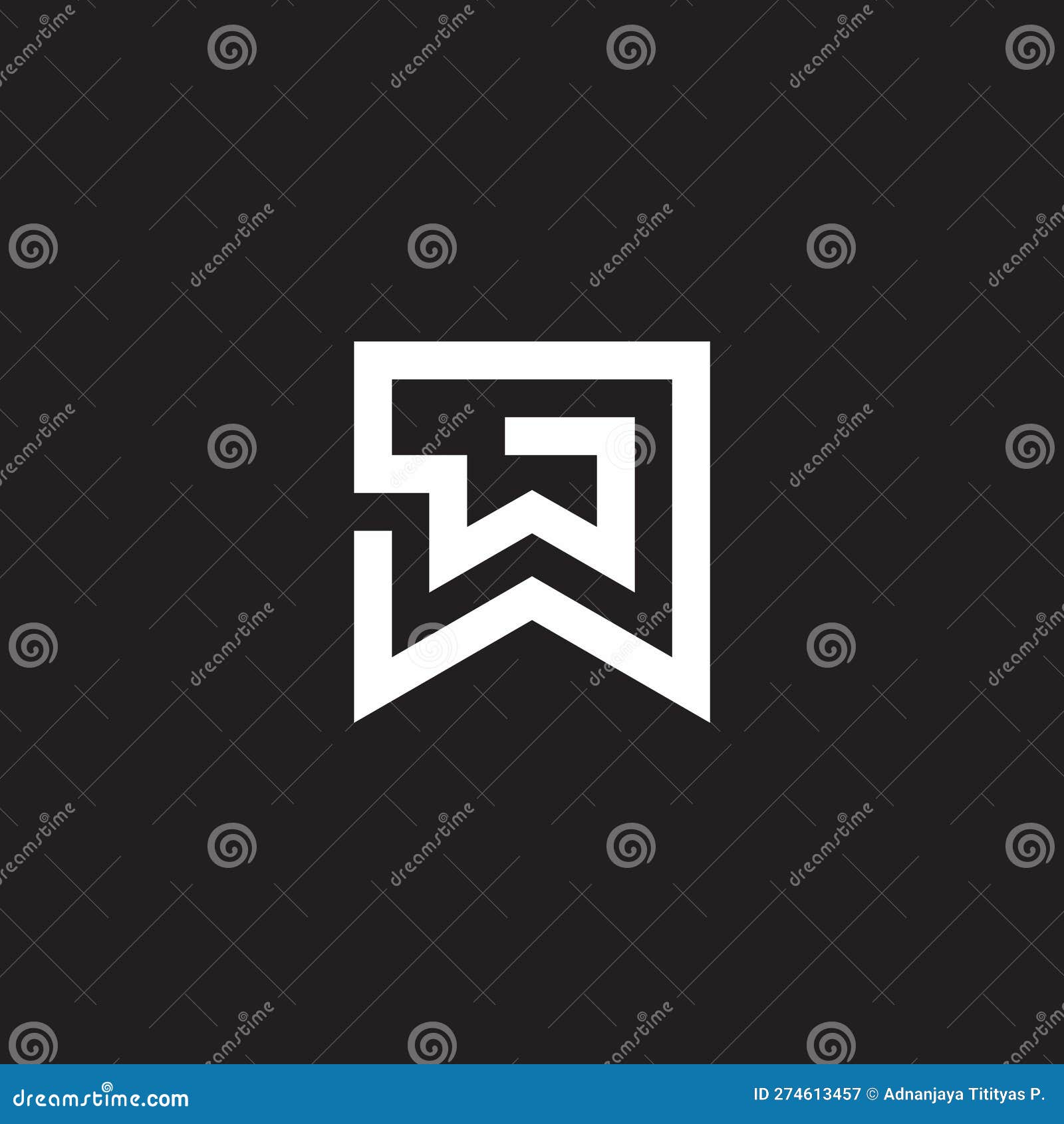 Letter Sw Connect Geometric Line Logo Vector Stock Vector ...