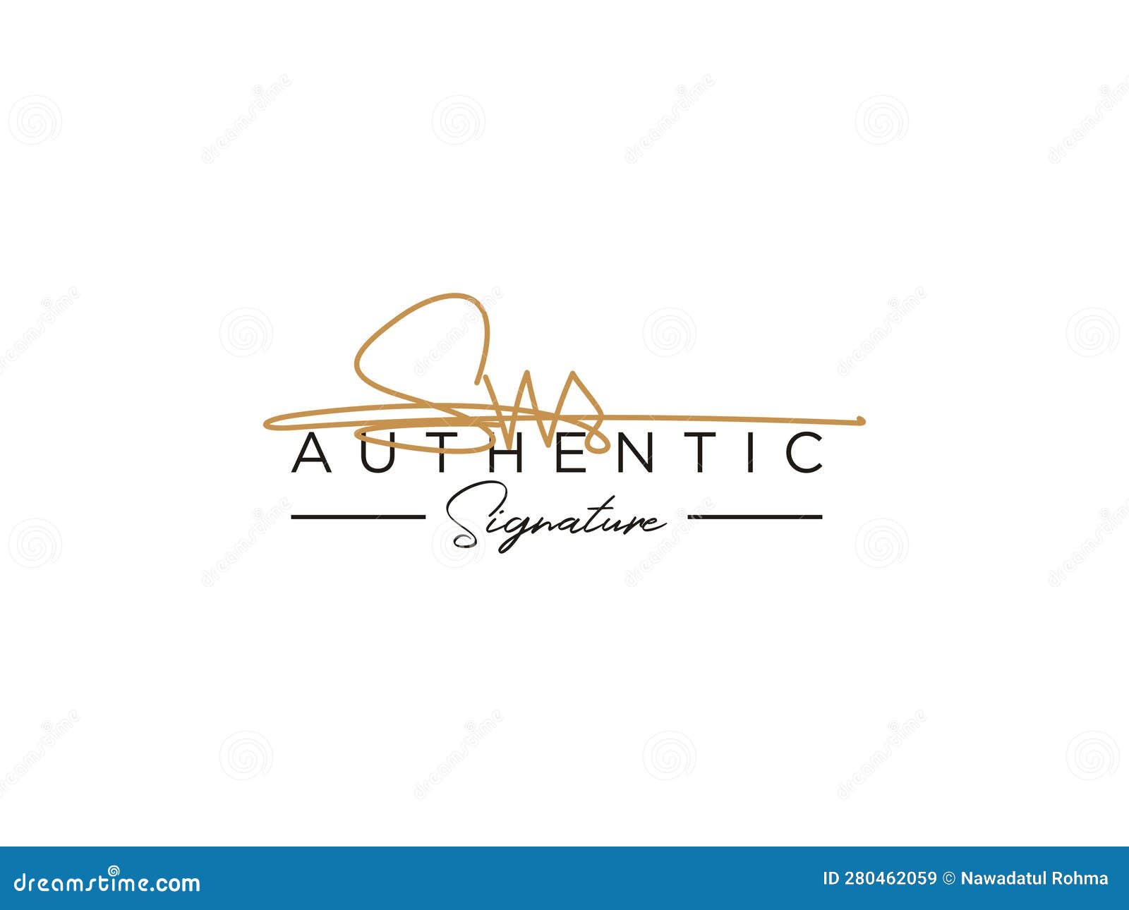 Letter SW Signature Logo Template Vector Stock Vector - Illustration of ...