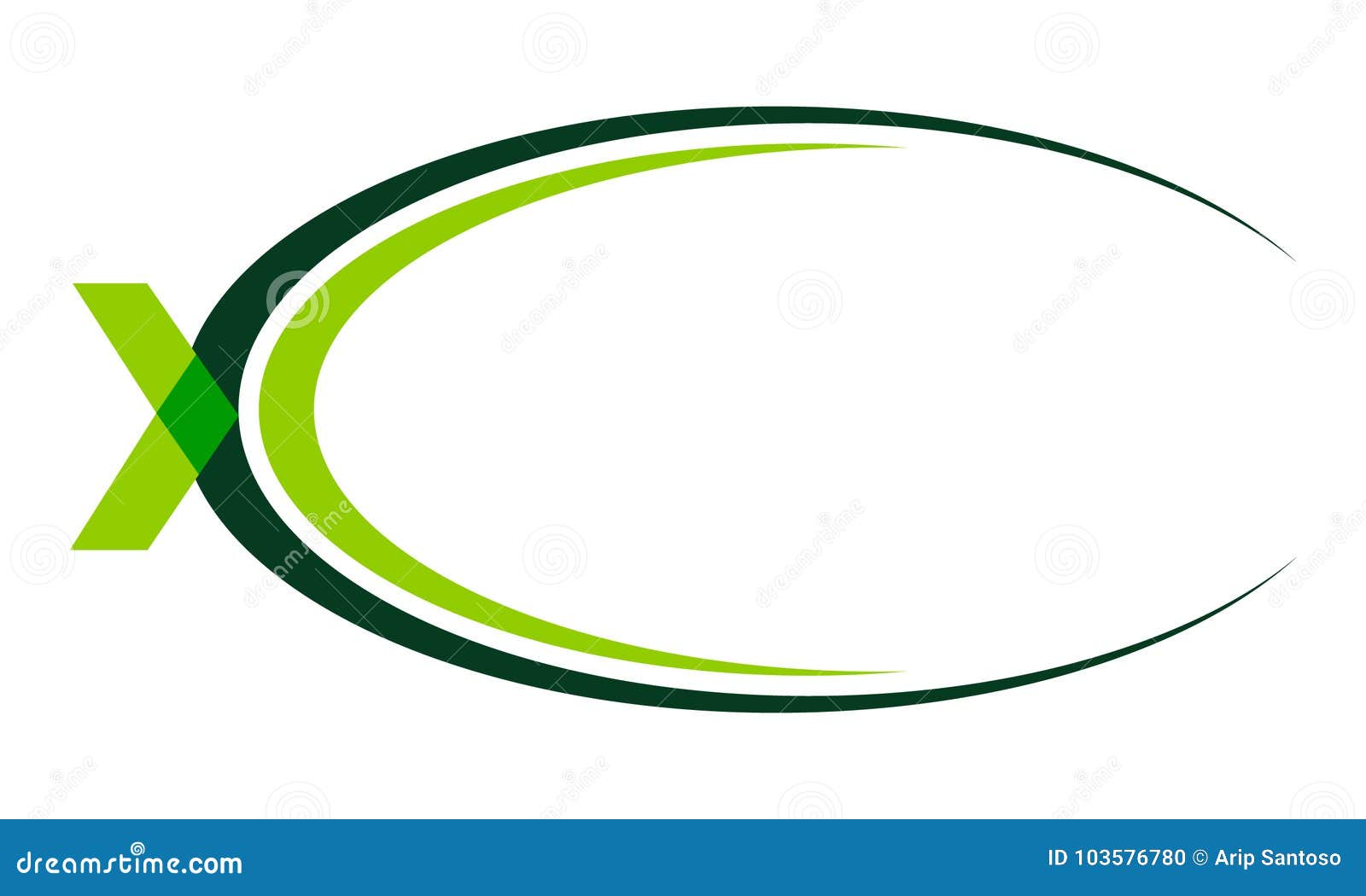 Letter X Swoosh stock vector. Illustration of element - 103576780