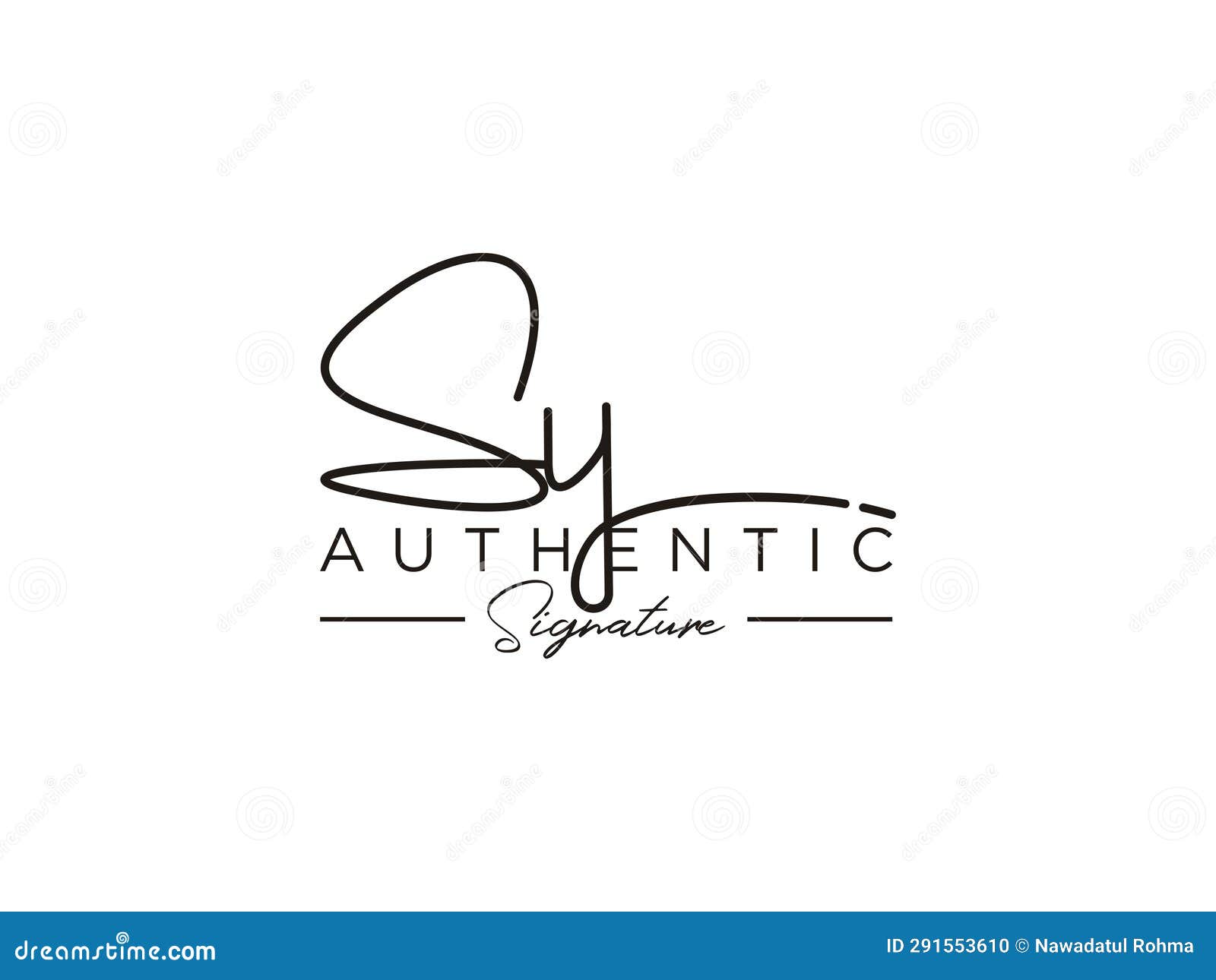 Letter SY Signature Logo Template Vector Stock Vector - Illustration of ...