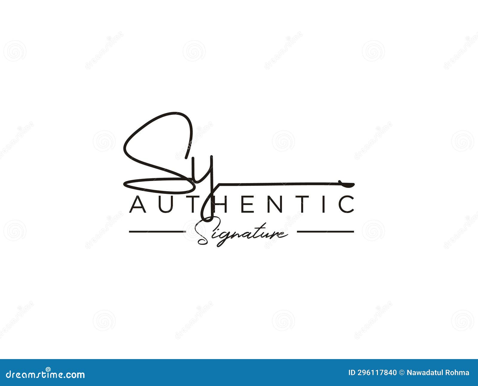 Letter SY Signature Logo Template Vector Stock Vector - Illustration of ...
