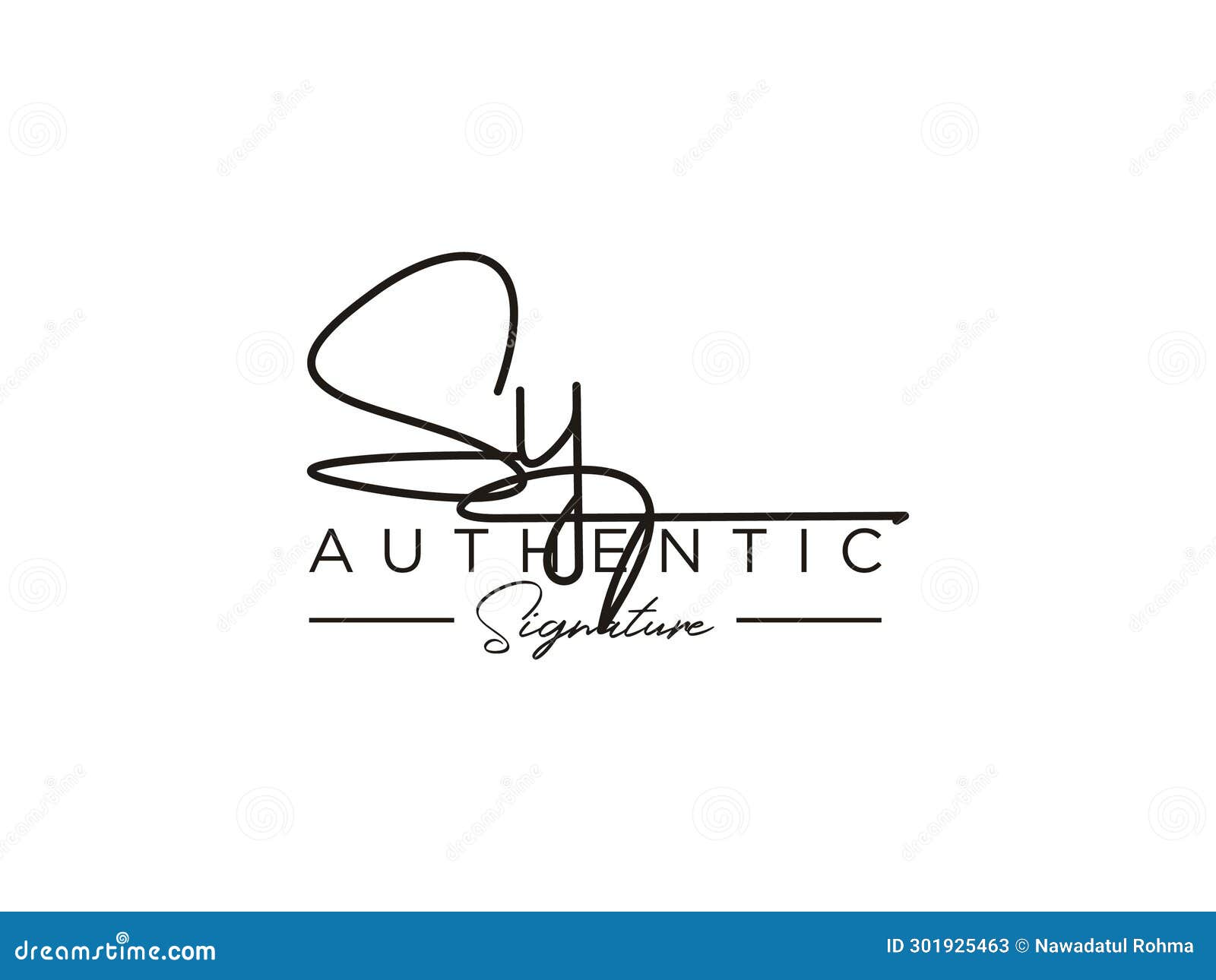Letter SY Signature Logo Template Vector Stock Vector - Illustration of ...