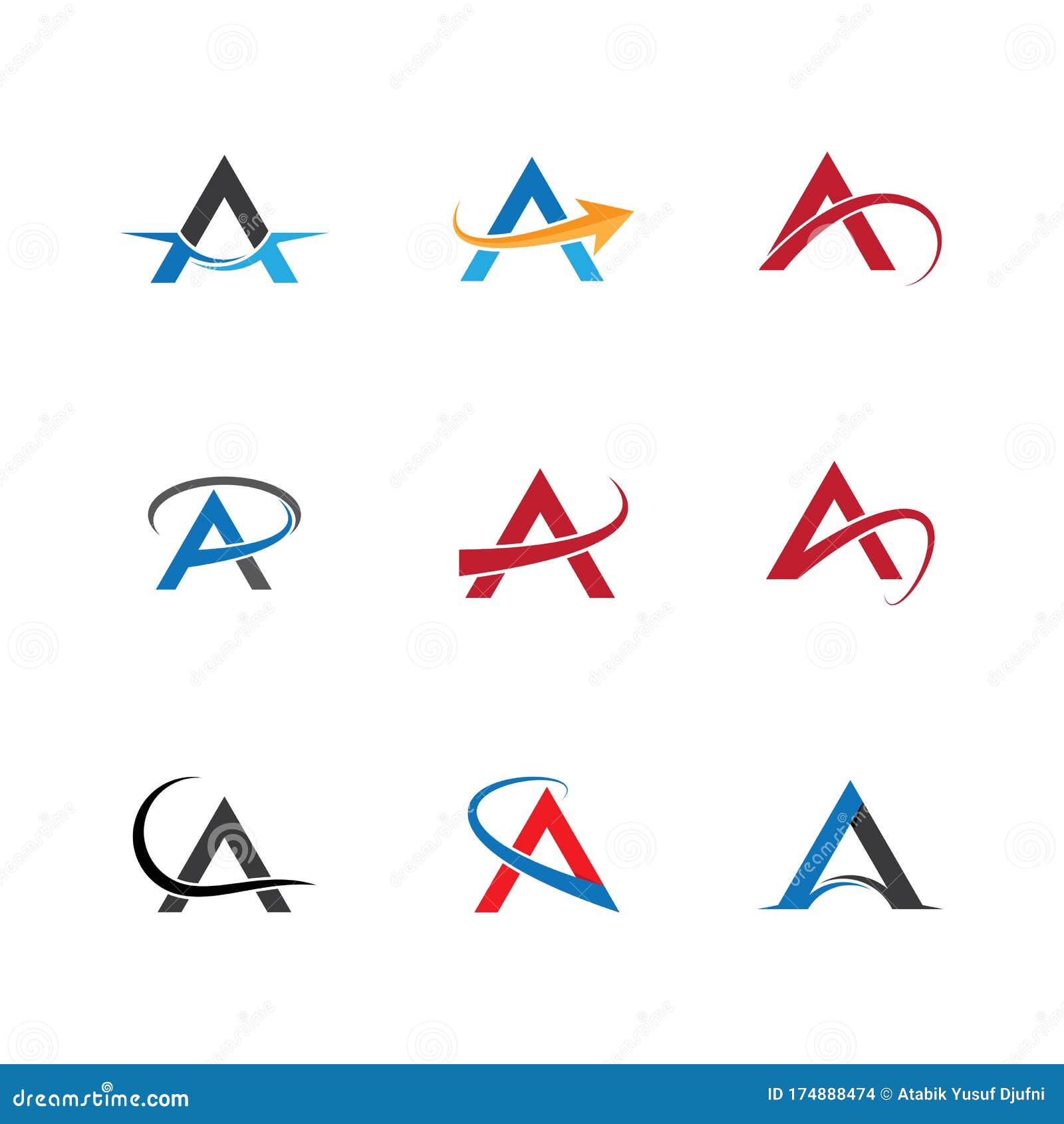Letter a Symbol Illustration Stock Vector - Illustration of ...