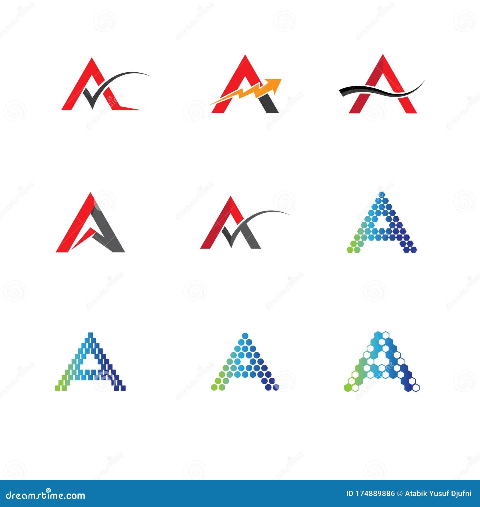Letter a Symbol Illustration Stock Vector - Illustration of competitive ...