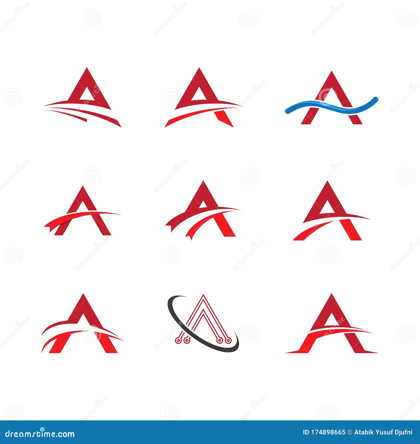 Letter a Symbol Illustration Stock Vector - Illustration of competitive ...
