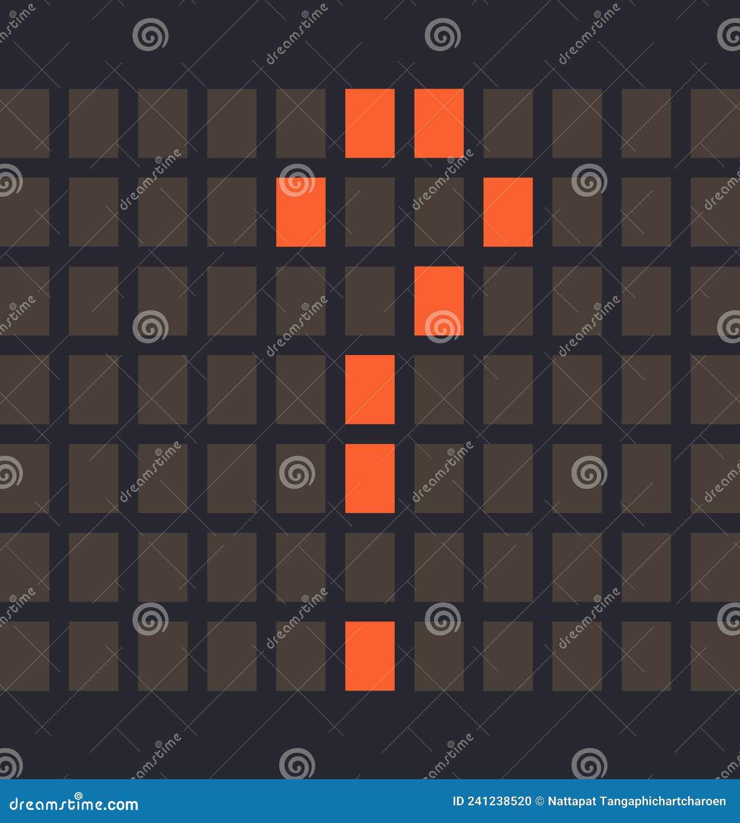 Letter Symbol Question Mark Led Orange Color and a Dark Background ...