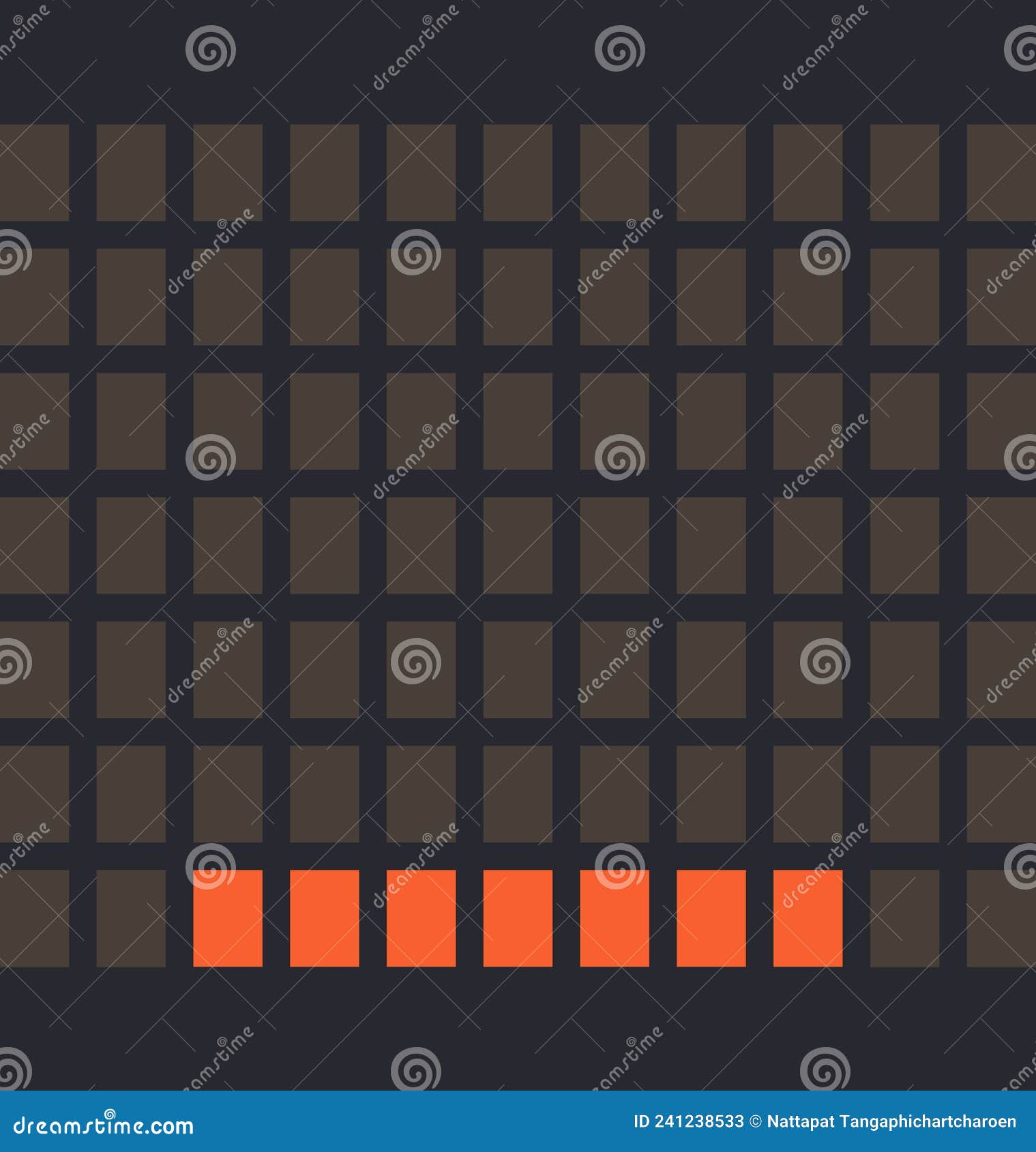 Letter Symbol Underscore Led Orange Color And A Dark Background Cartoon ...