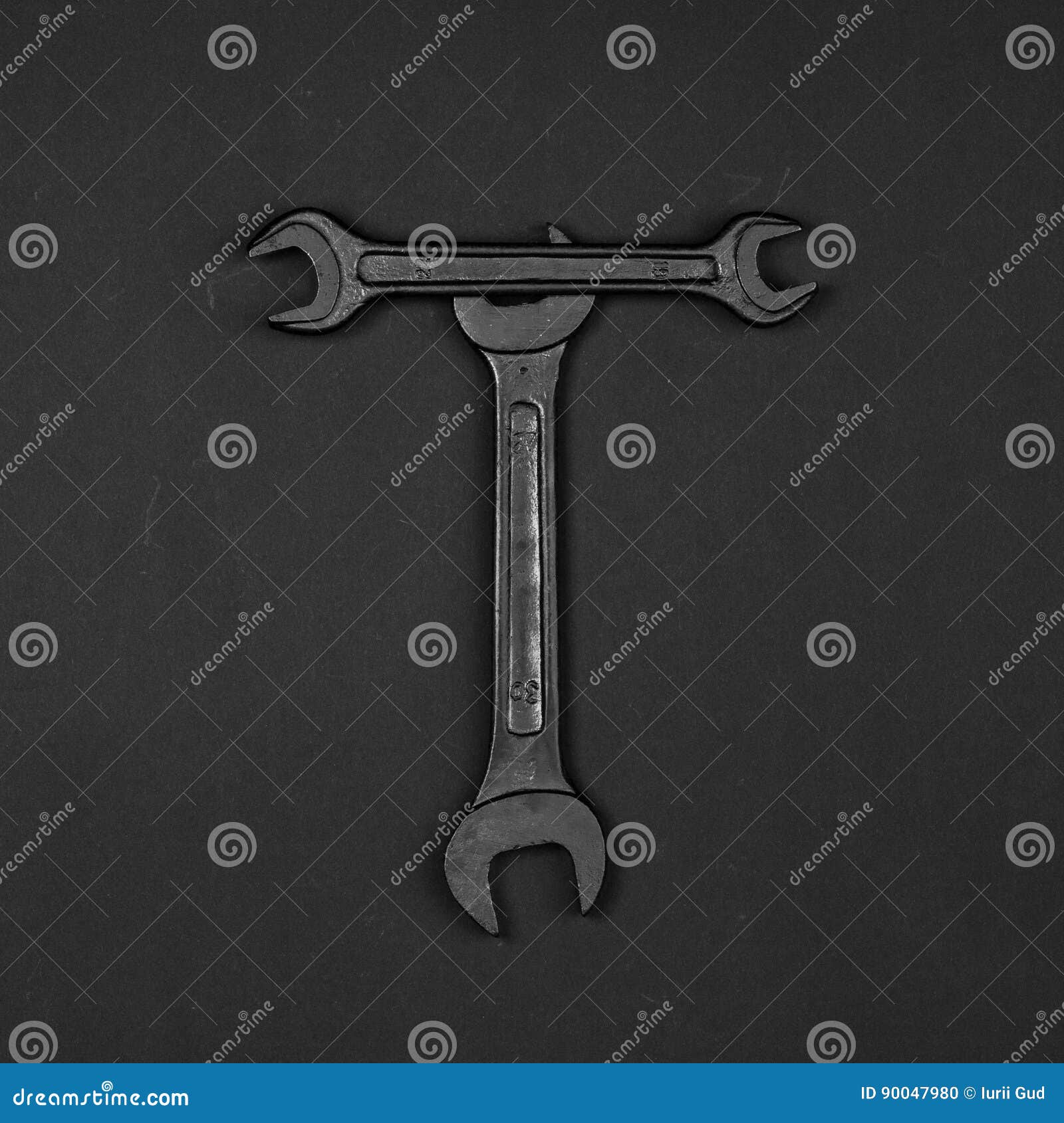 Letter T. Alphabet Made of Repair Tools Stock Photo - Image of dark ...