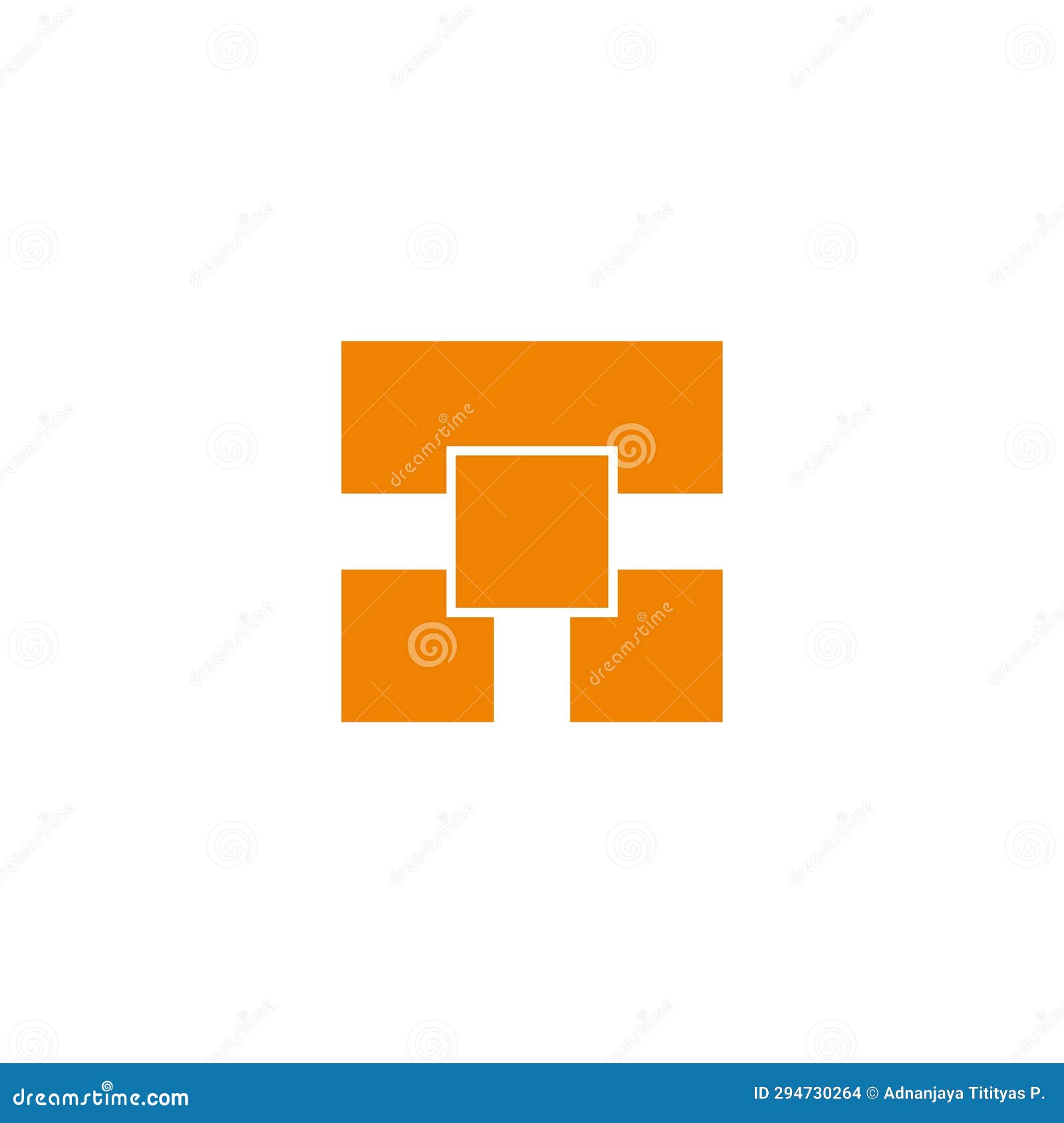 Letter T Boxes Squares Simple Geoemetric Logo Vector Stock Vector ...
