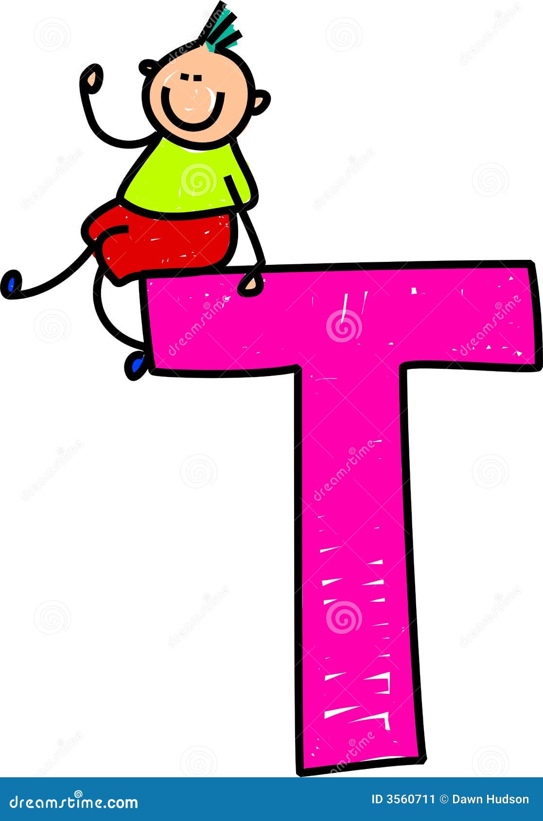 Letter T boy stock illustration. Illustration of people - 3560711