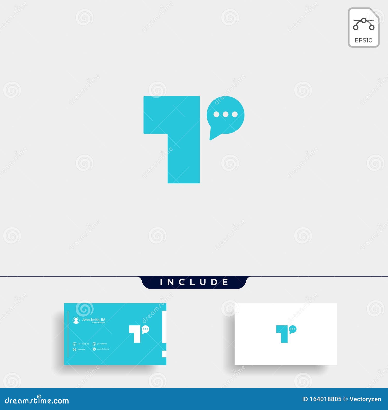 Letter T Chat Logo Template Vector Design Stock Vector - Illustration ...