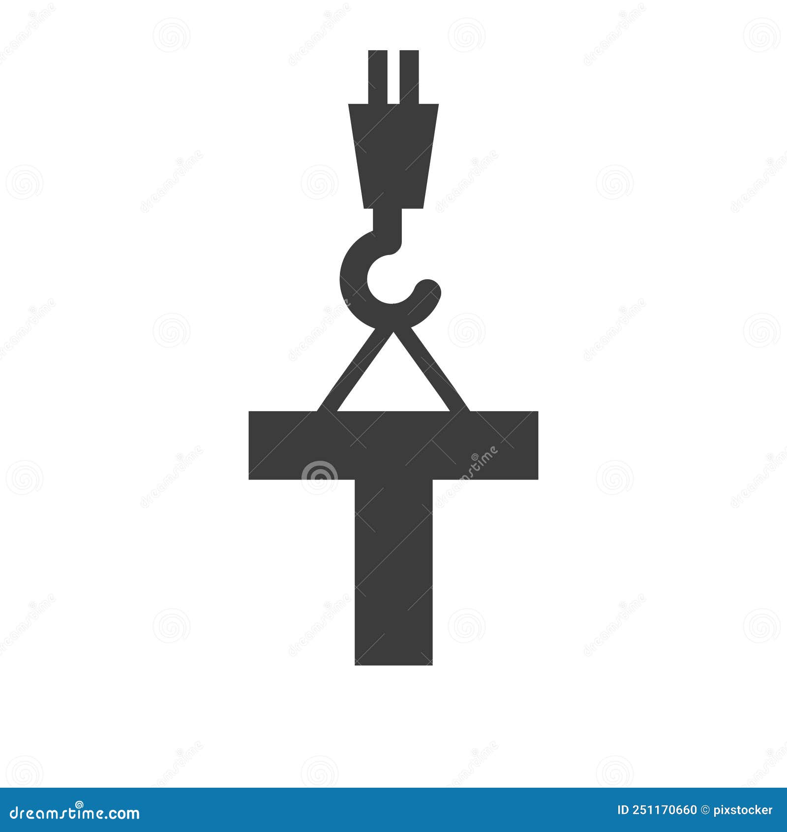 Letter T Construction Logo Template. Construction Logo Crane Concept ...