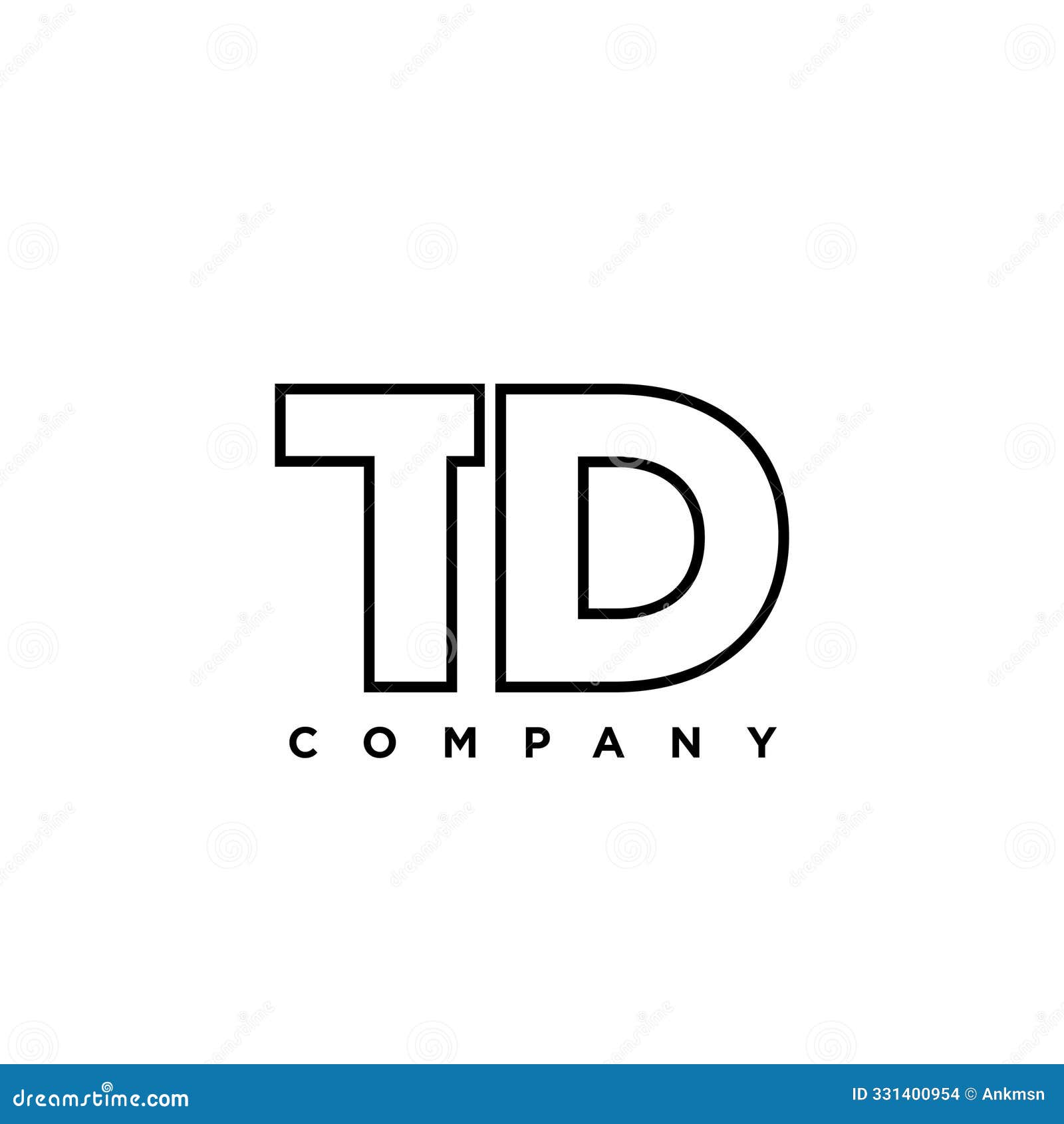 Letter T and D, TD Logo Design Template. Minimal Monogram Initial Based ...