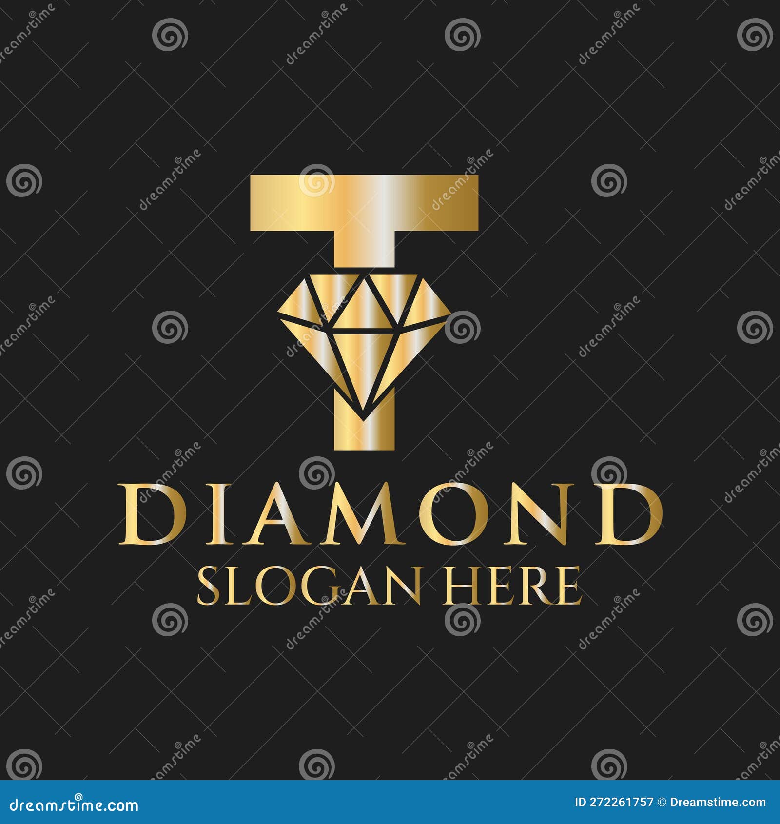 Letter T Diamond Logo Design. Jewelry Logo with Diamond Icon Vector ...