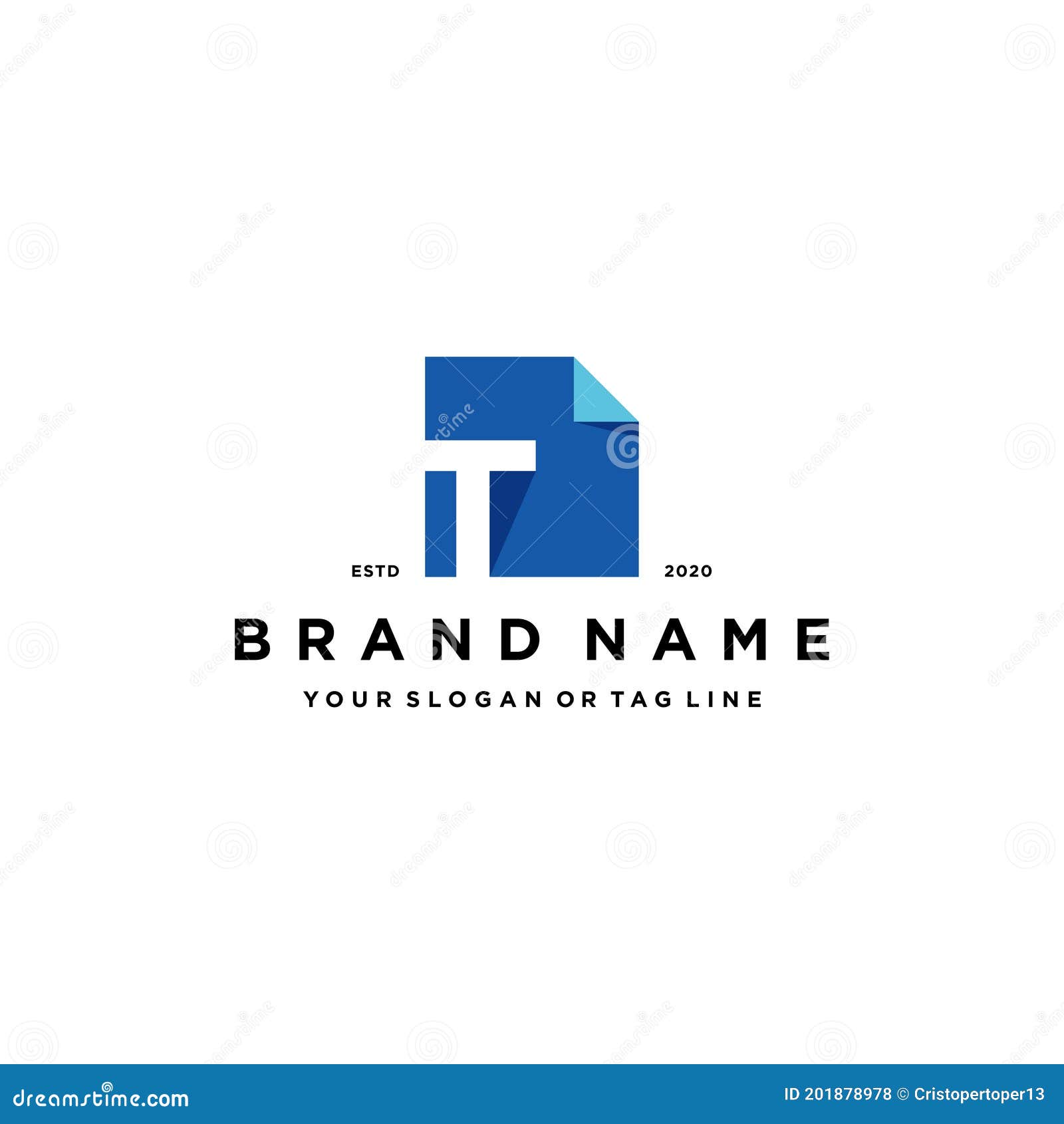 Letter T Document Logo Design Vector Stock Vector - Illustration of ...