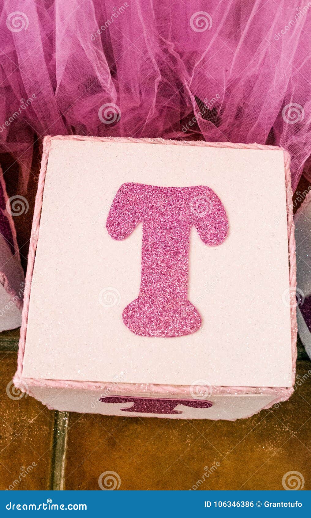 Letter t drawn in a cube stock photo. Image of colored - 106346386