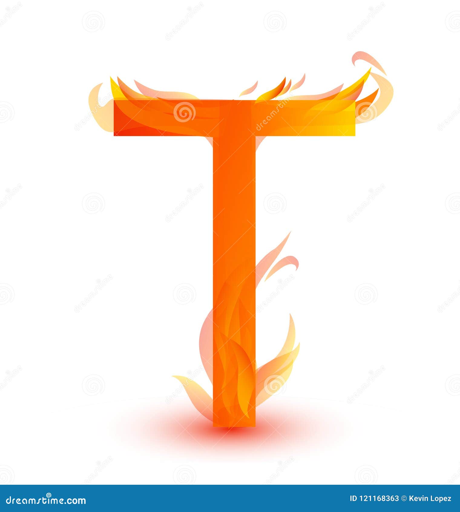 Letter T in Fire Flame Icon Vector Stock Vector - Illustration of party ...