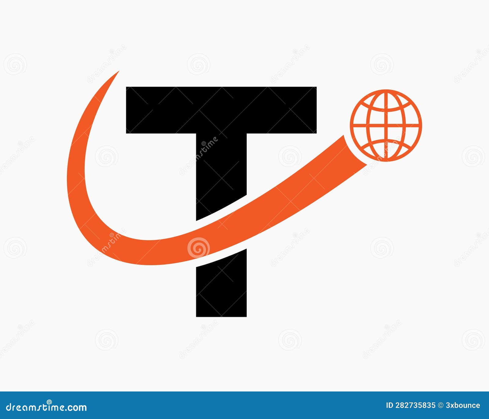 Letter T Global Logo Design. World Logotype Symbol Vector Template ...