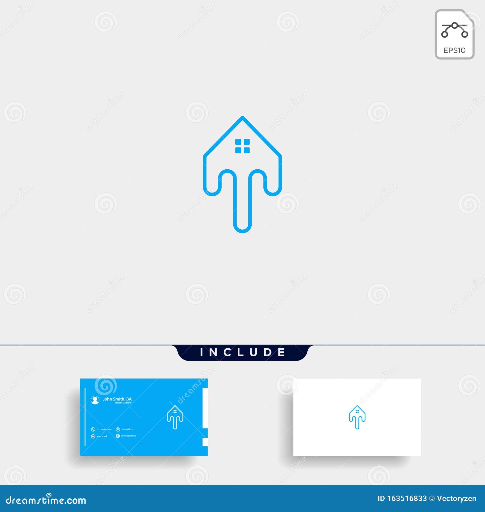 Letter T Home Logo Template Vector Design Stock Vector - Illustration ...