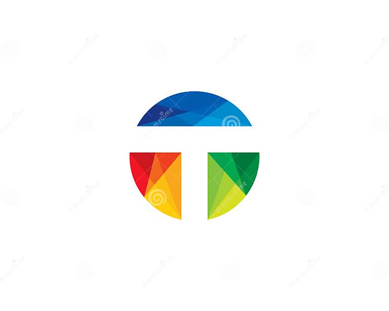 Letter T Icon Logo Design Element Stock Vector - Illustration of ...