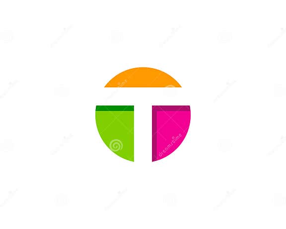 Letter T Icon Logo Design Element Stock Vector - Illustration of ...