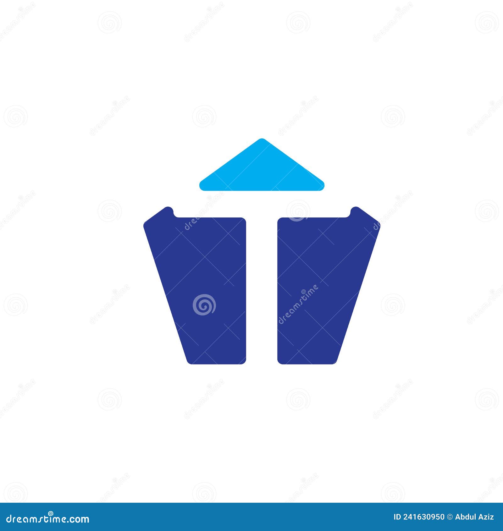 Letter T icon logo vector stock vector. Illustration of company - 241630950