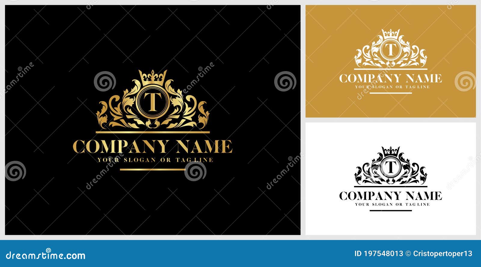 Letter T Logo Design Luxury Gold Vector Stock Vector - Illustration of ...