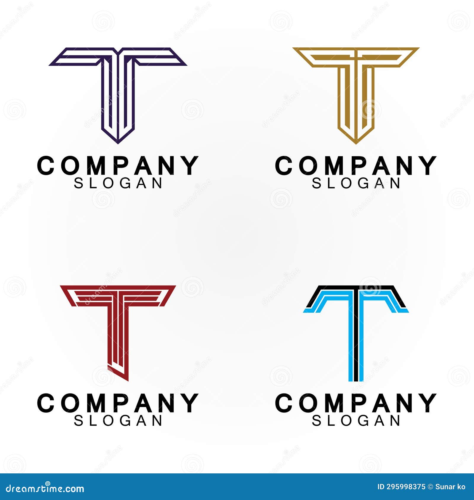 Letter T Logo Icon Design Template Stock Vector - Illustration of font ...