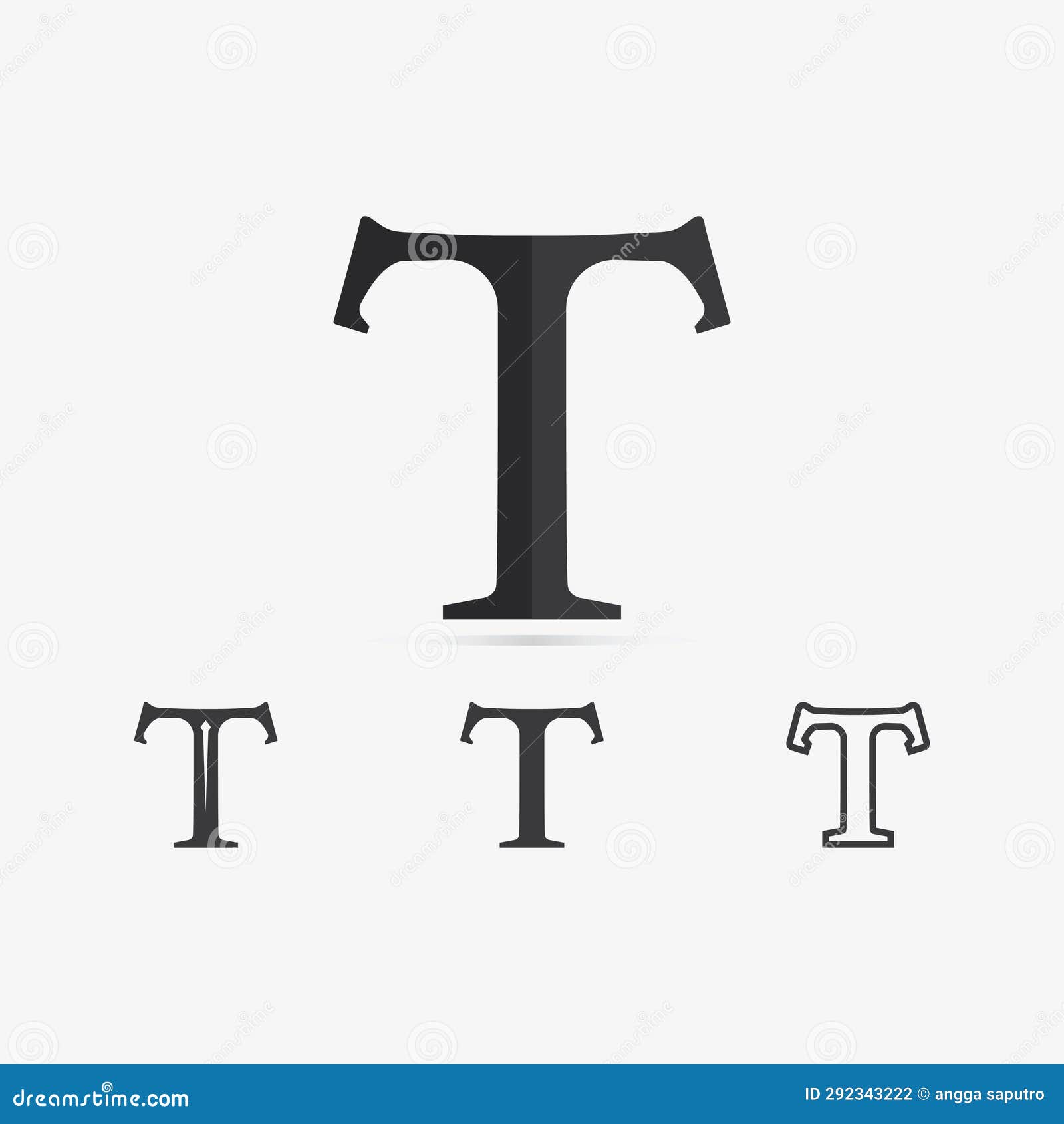 Letter T Logo Image and Font T Design Graphic Vector Stock Illustration ...