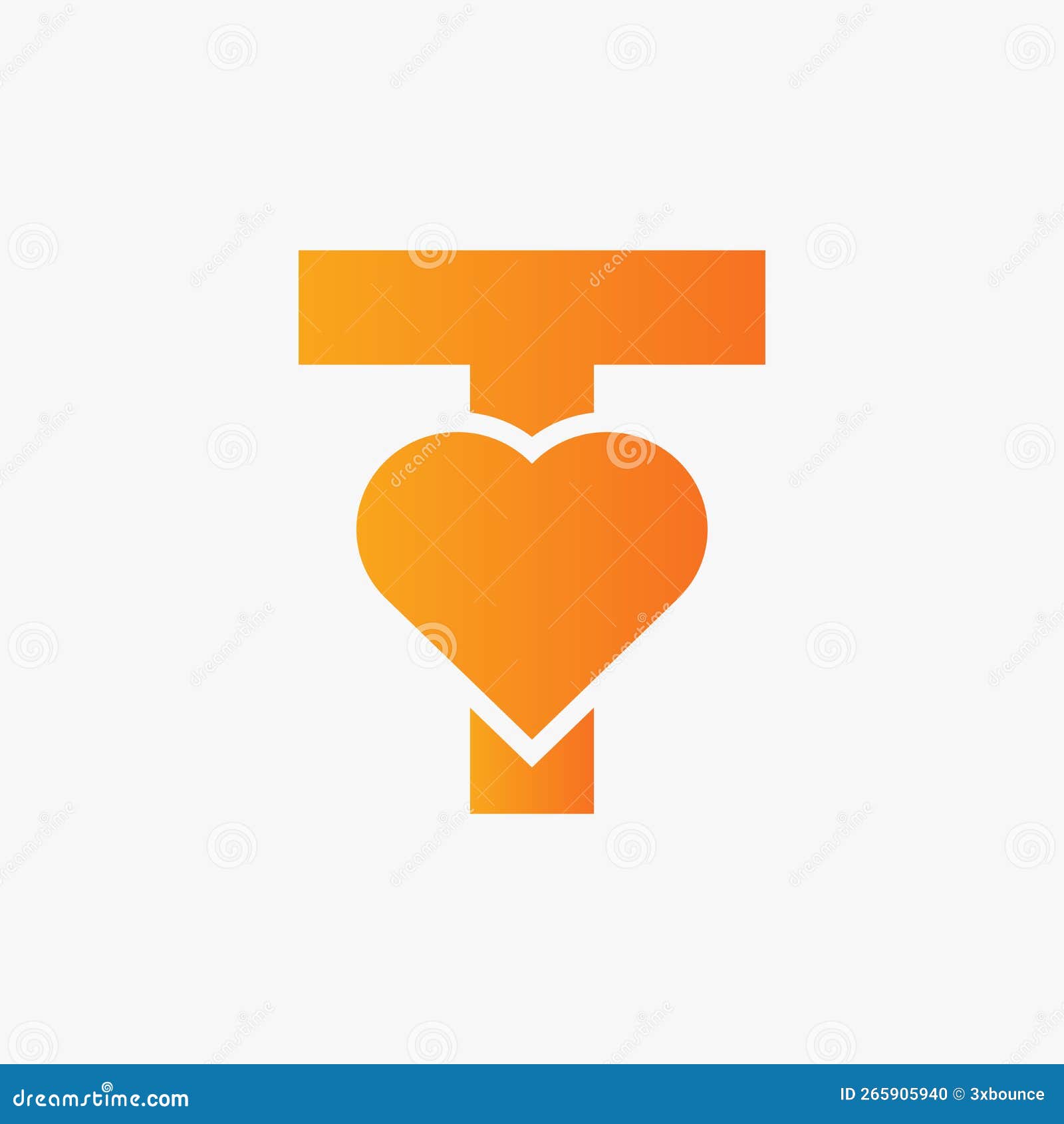 Letter T Love Symbol and Heart Icon Concept Vector Template Stock ...