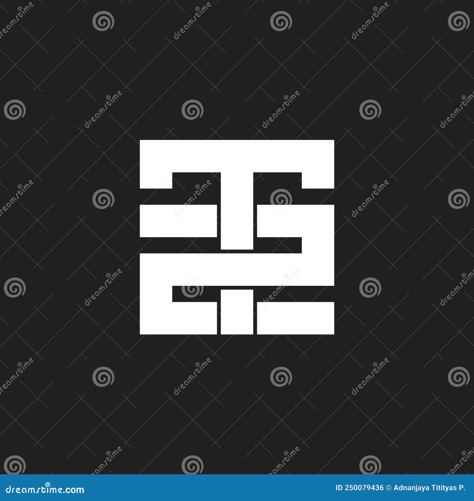 Letter T2 Overlap Line Simple Geometric Line Logo Vector Stock Vector ...