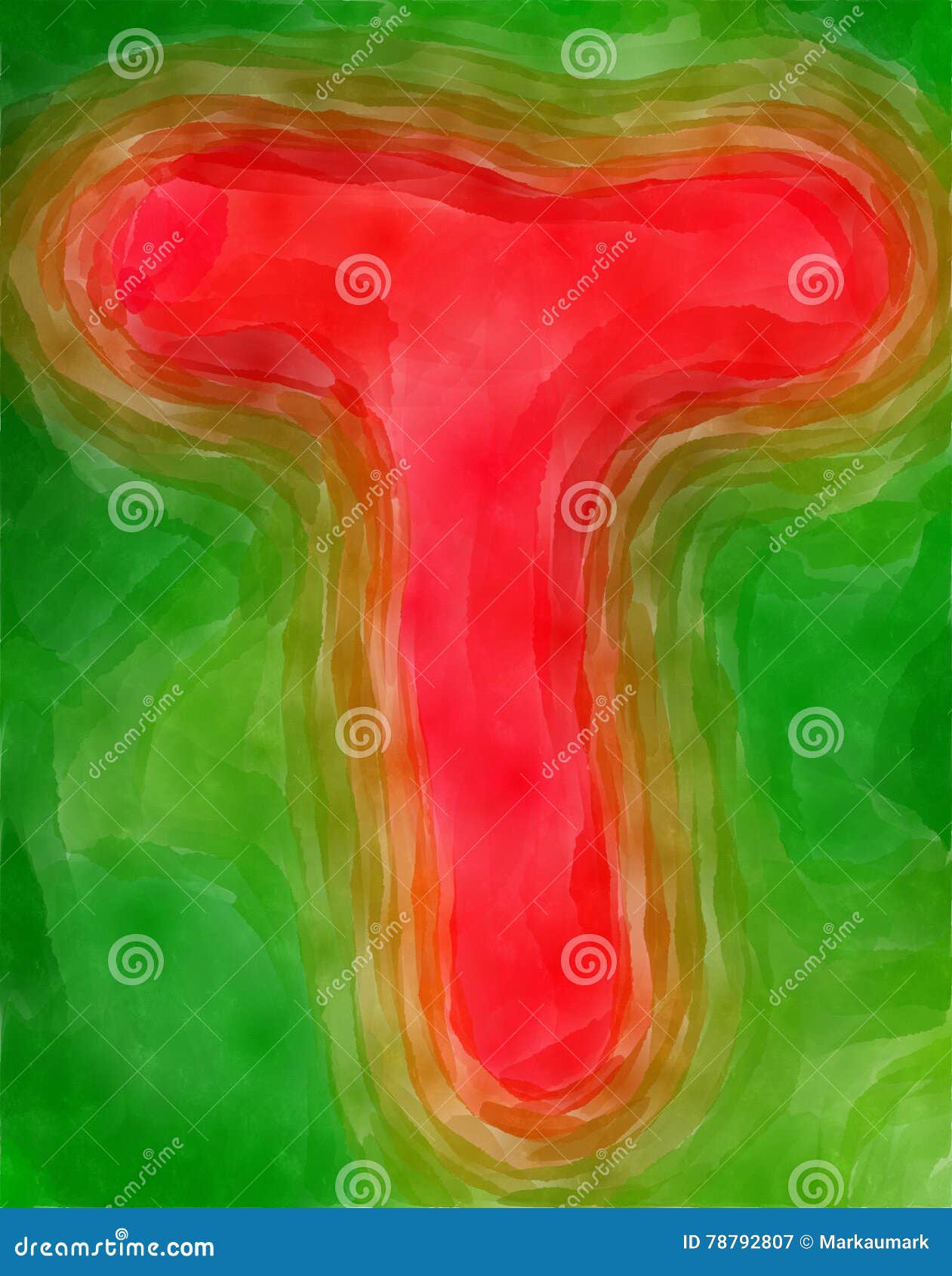 The letter T. stock illustration. Illustration of paint - 78792807