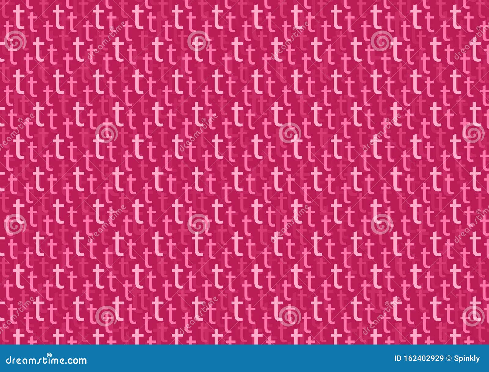Letter T Pattern in Different Colored Pink Shades for Wallpaper Stock ...