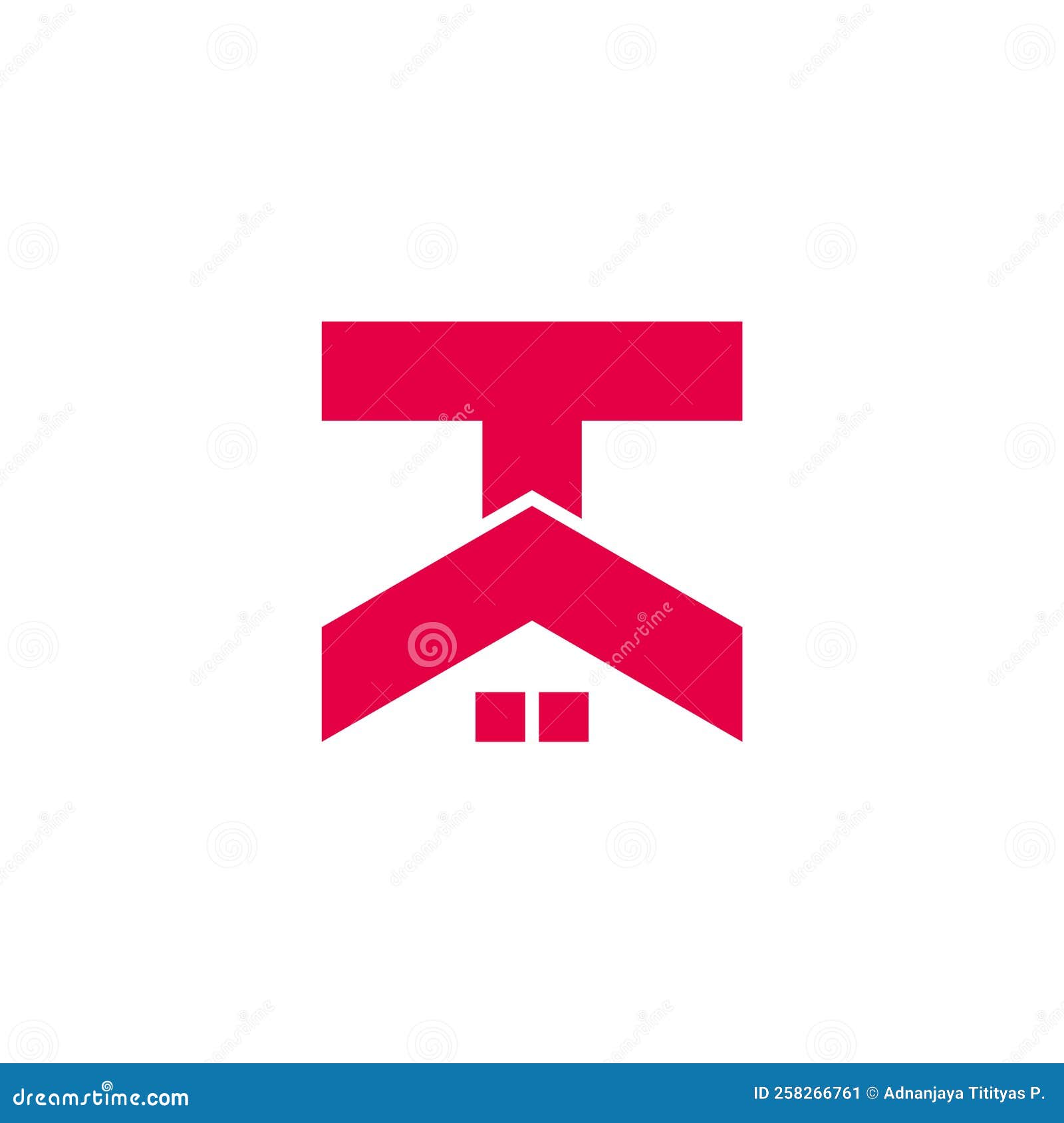 Letter T Roof Home Simple Symbol Vector Stock Vector - Illustration of ...